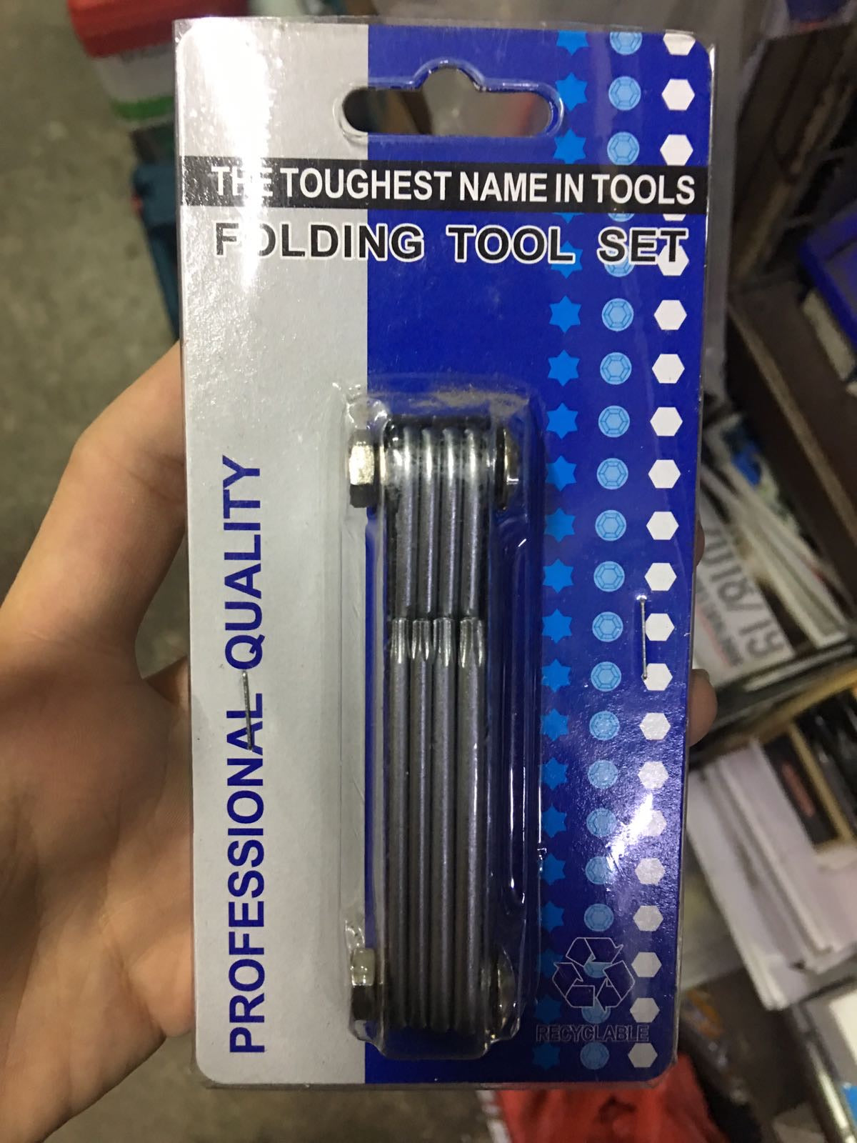 Aiko 8pc Folding Torx Wrench T5-T20 | Model : HK-FT0520