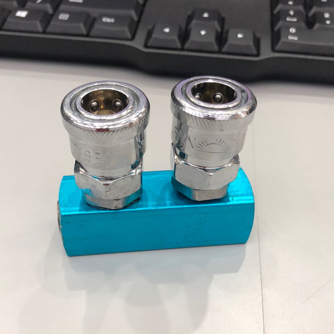 Aiko Blue Flat Quick Coupling | Type : 2 Way (QC-F2), 3 Way (QC-F3)