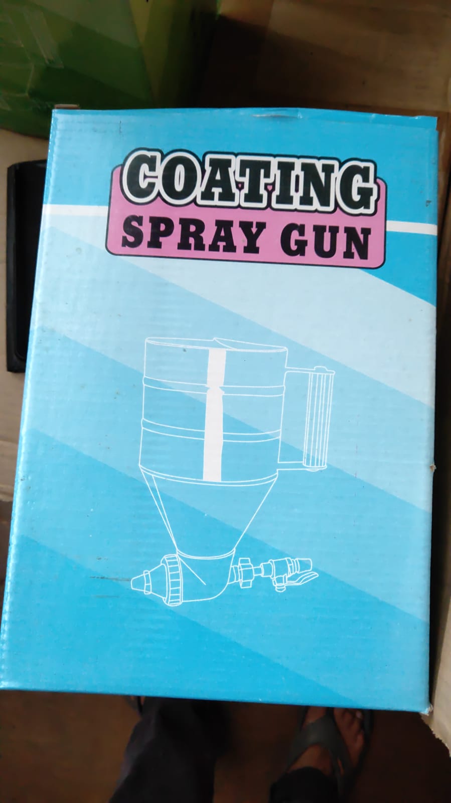 Aiko Cement Gun (Coating Spray Gun) with Ball Valve Switch | Model : S