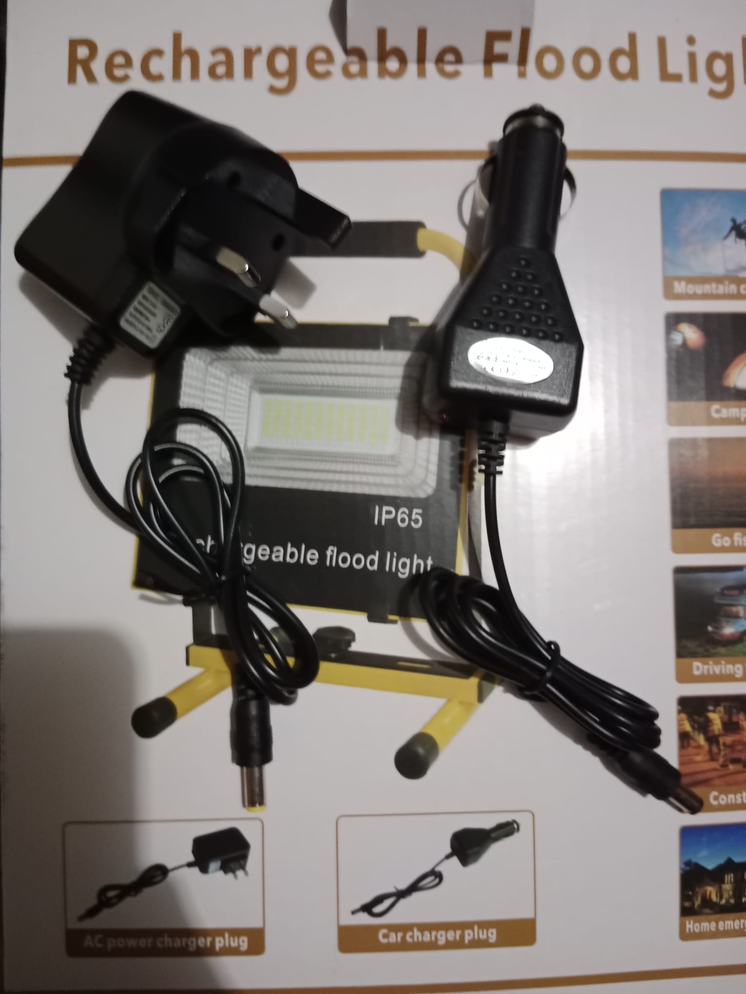 AIKO 50W LED Rechargeable Sport Lamp Flood Light | Model: LED-GYRLF50A