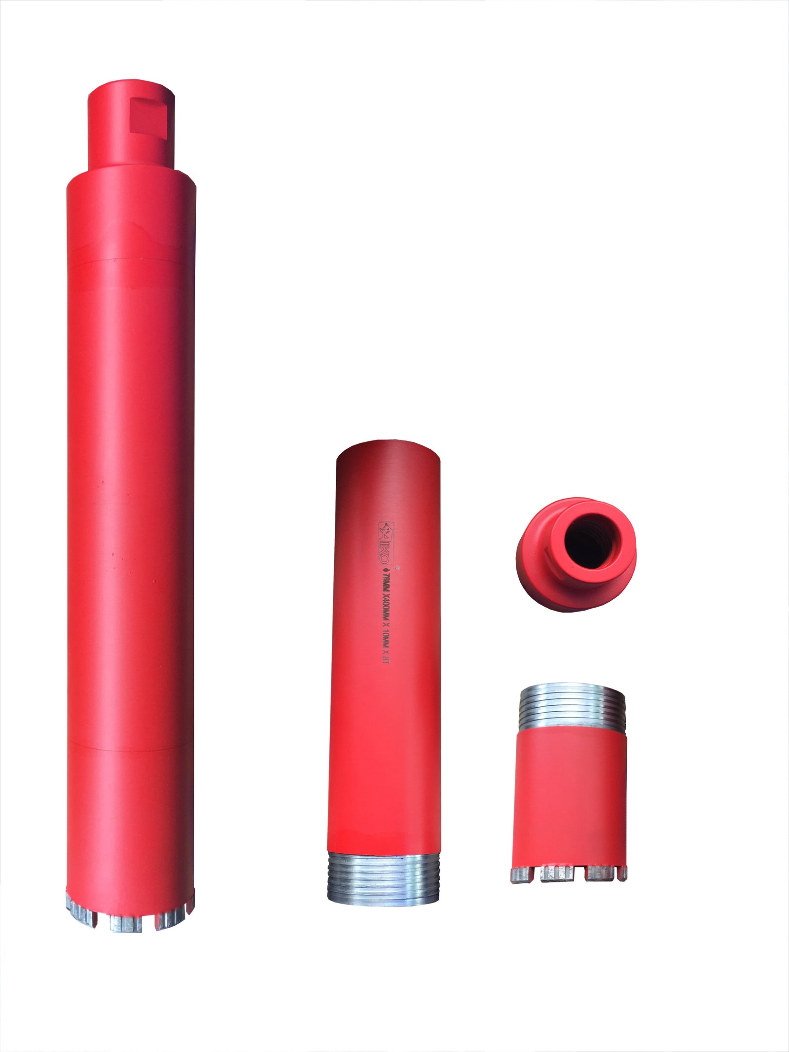 Aiko A Rod Diamond Coring Core Bit (White) (3 Triple Section) | 1" - 1