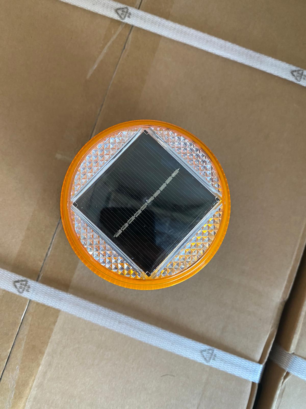 Aiko Yellow 123mm Revolving Lamp (Light) | Solar powered and with Magn