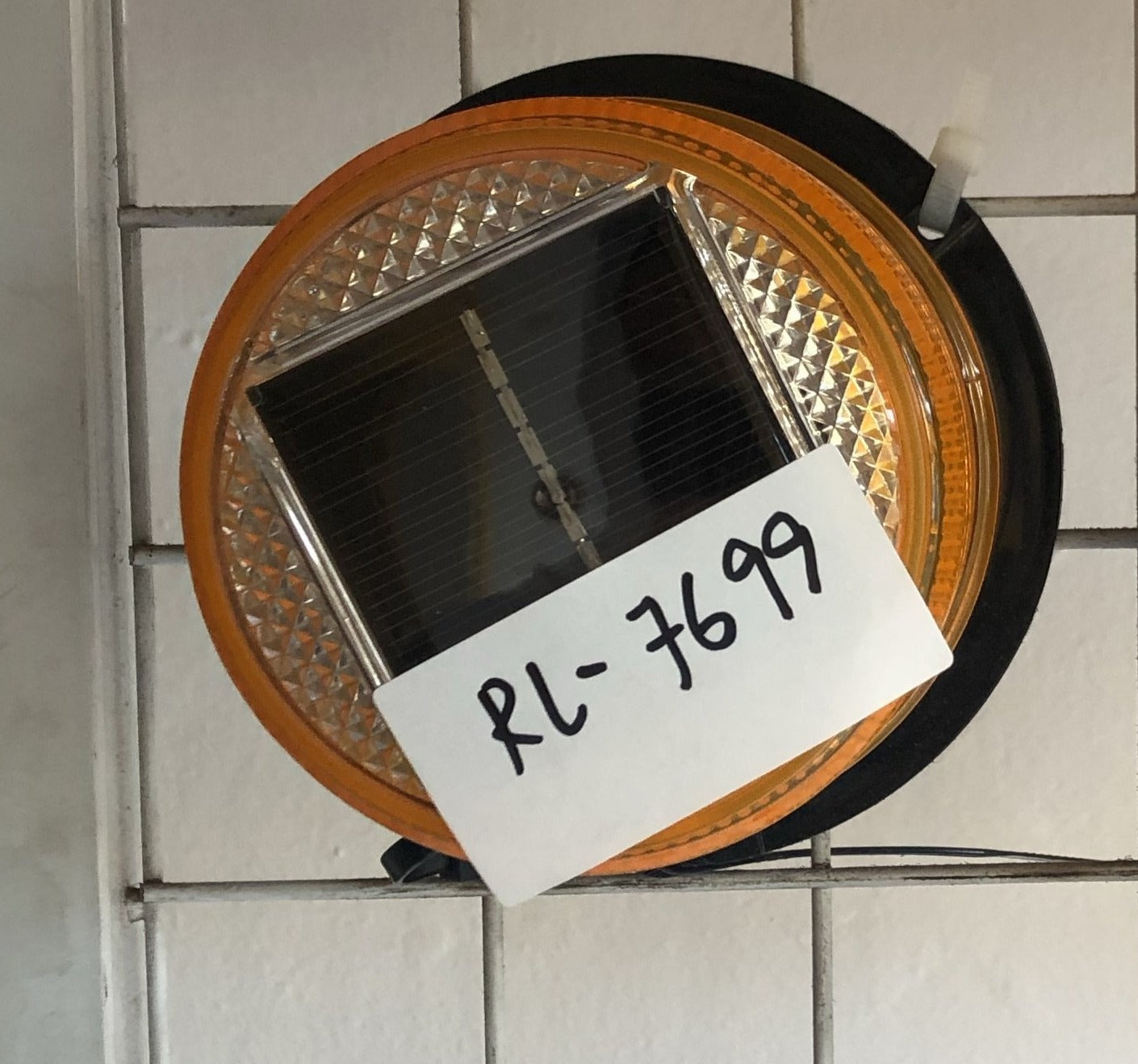 Aiko Yellow 123mm Revolving Lamp (Light) | Solar powered and with Magn