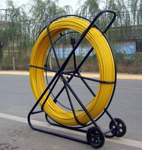 Aiko Yellow Industrial Cable Puller with wheels (12mm x 100m) | Model