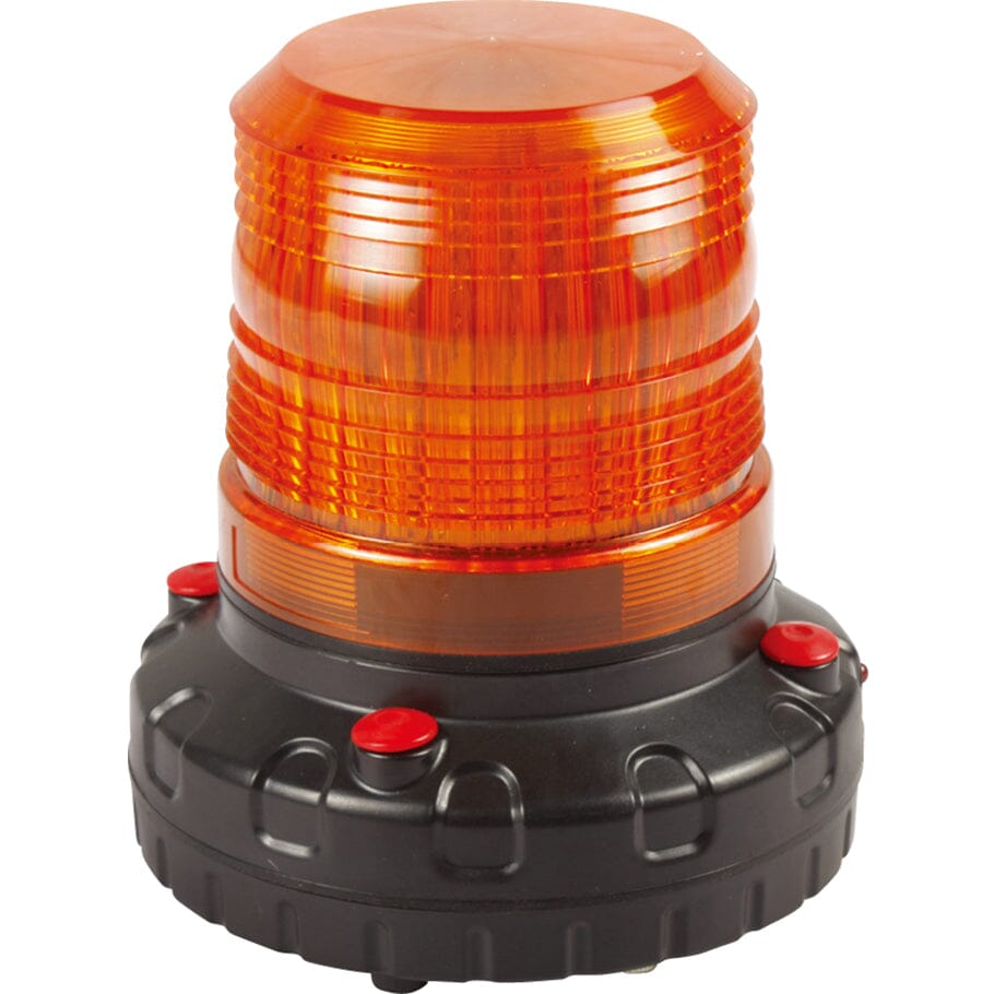 Aiko Yellow LED Revolving Warning Light Rechargeable with Magnetic Bas