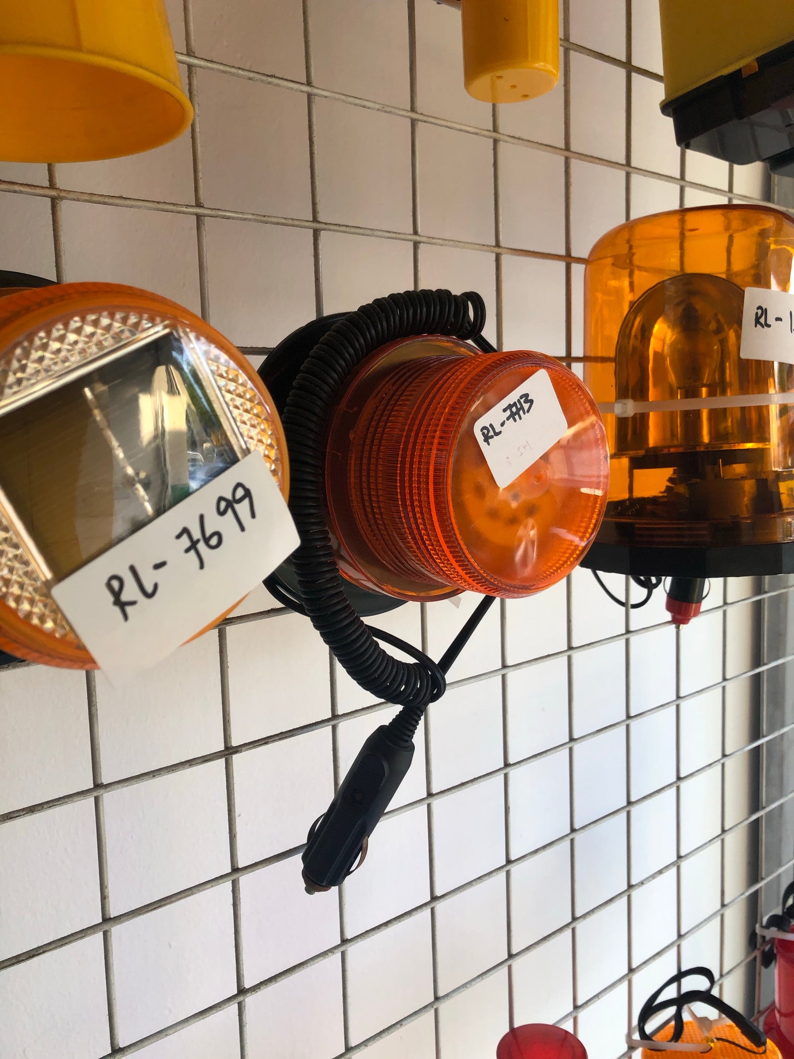 AIKO Yellow LED Warning Light (Revolving Lamp) with Car Plug | Model