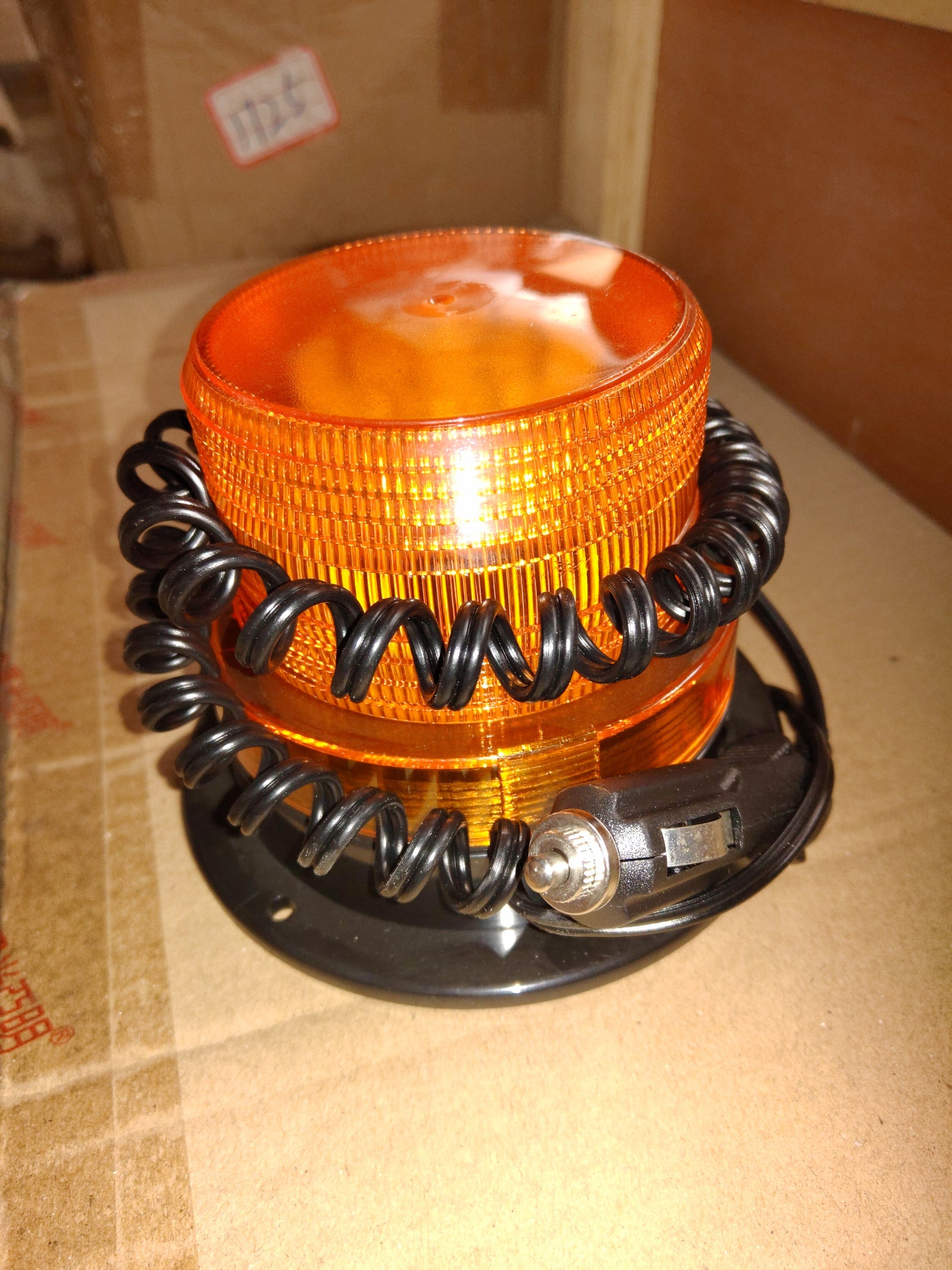 AIKO Yellow LED Warning Light (Revolving Lamp) with Car Plug | Model