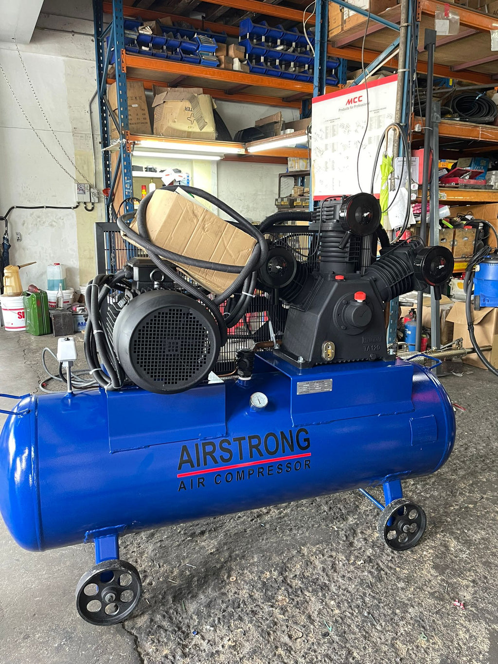 Airstrong 15HP 10 Bar 400L 1 Stage 3 Phase Air Compressor | Model : AS