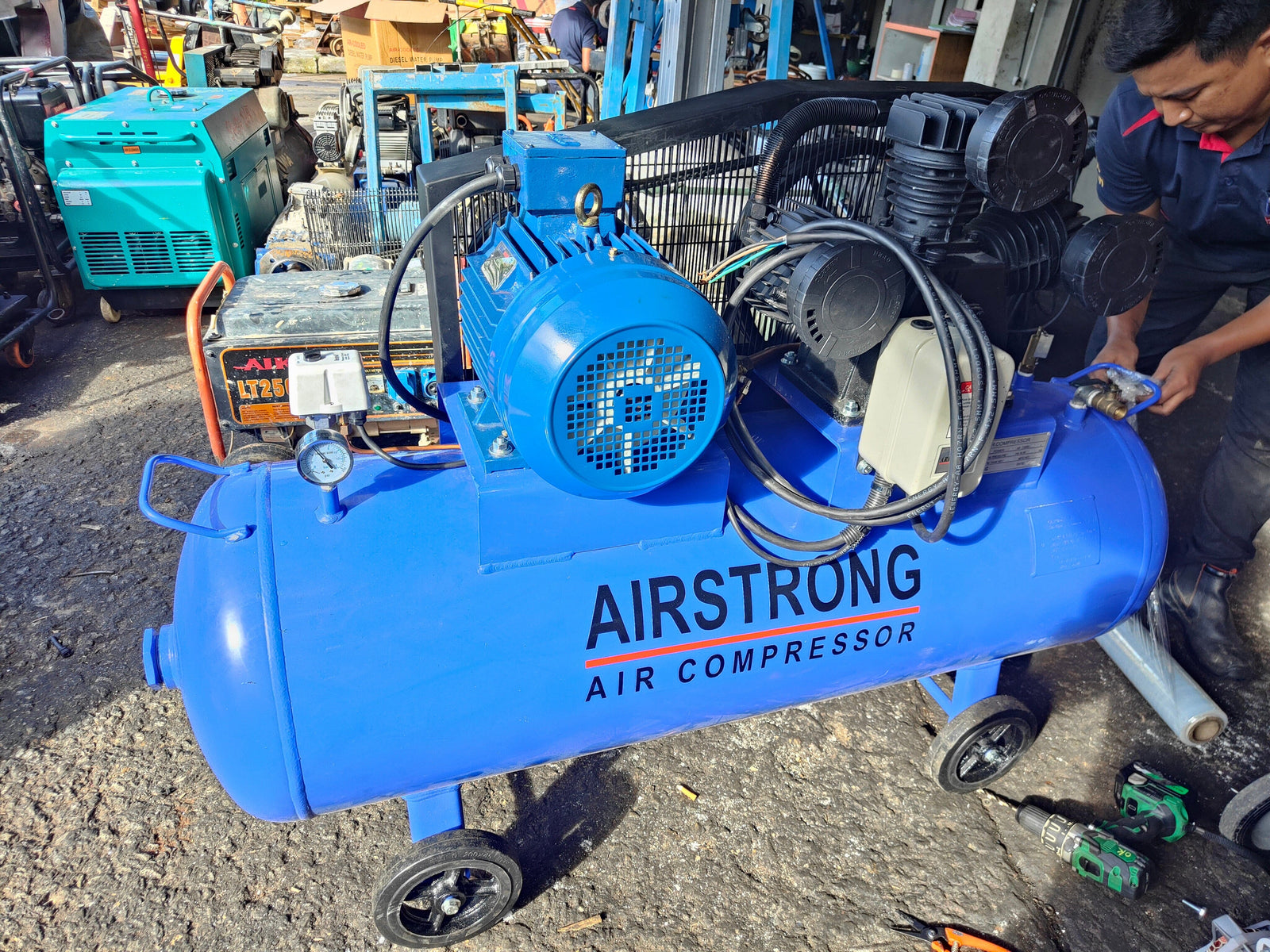 Airstrong 7.5Hp 250L 1Stage 3Phase Air Compressor | Model : ASFS75-250