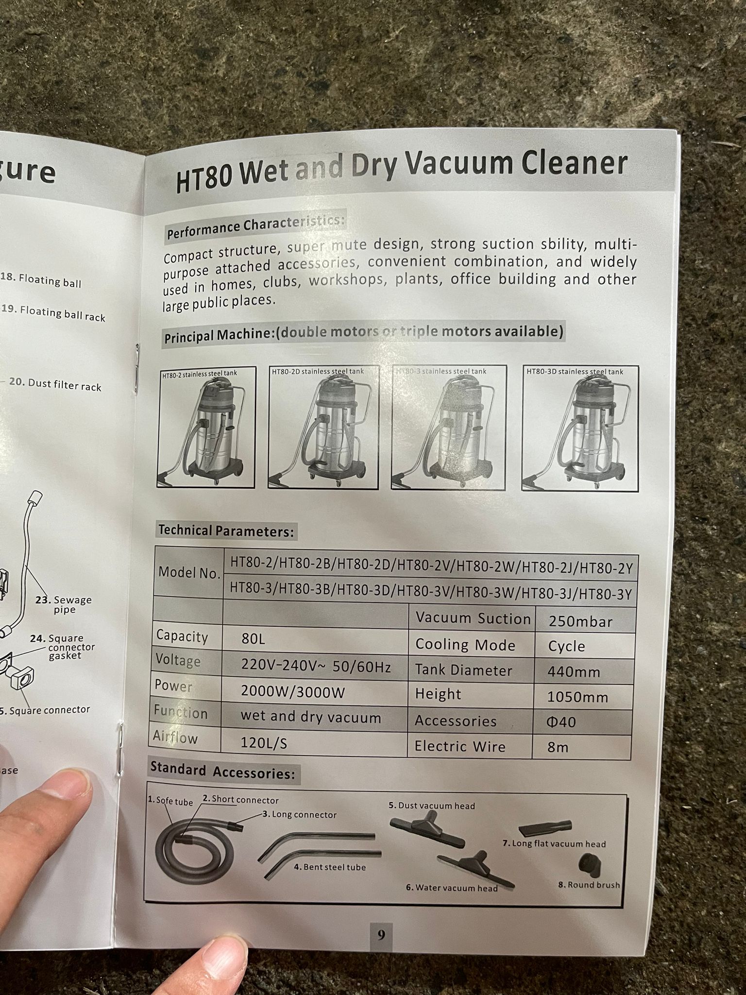 Airstrong 80L 3000W Triple Italy Motor Stainless Steel Wet & Dry Vacuu