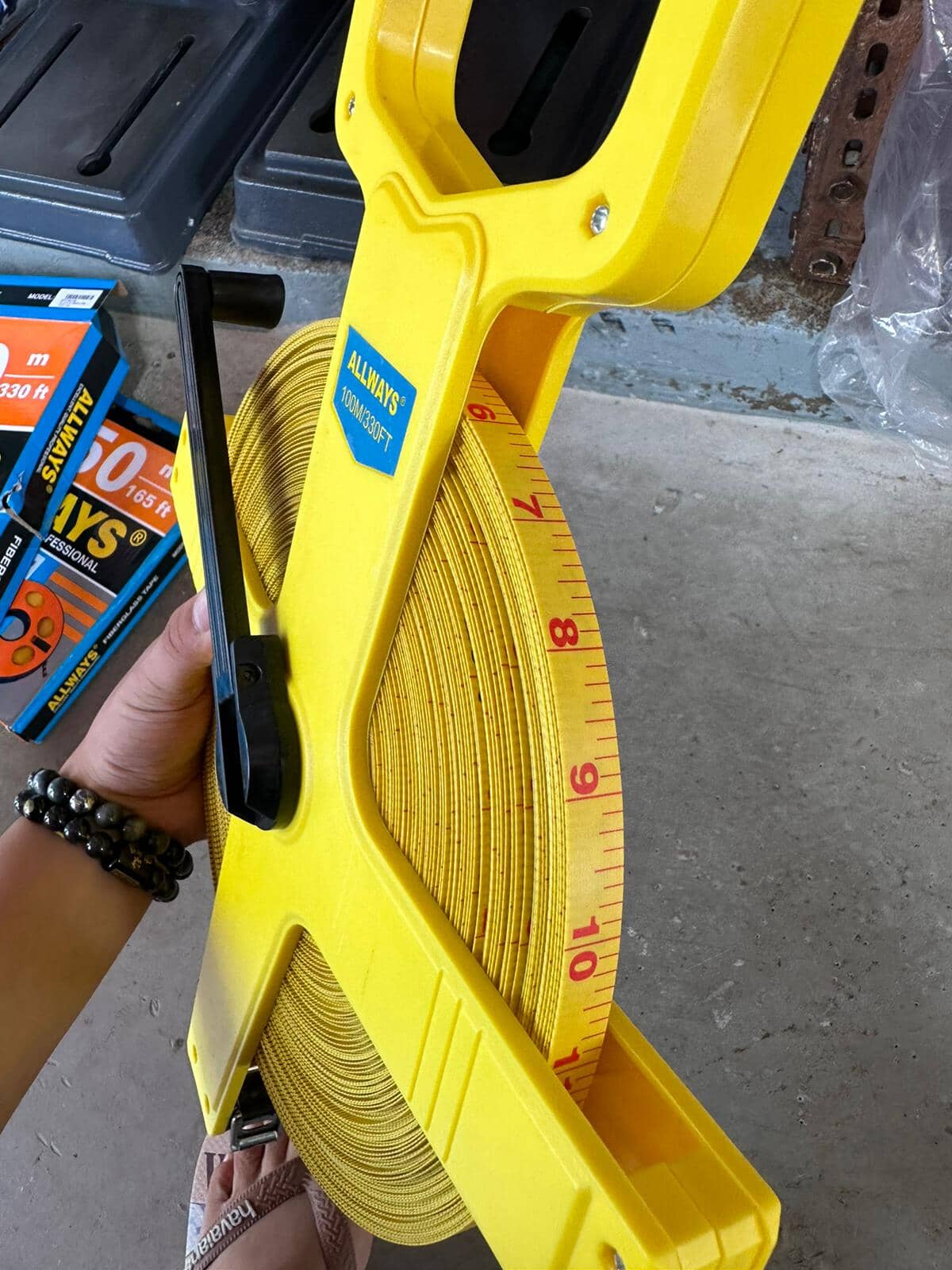 Allways 100m Fiberglass Measuring Tape | MT2-AW100