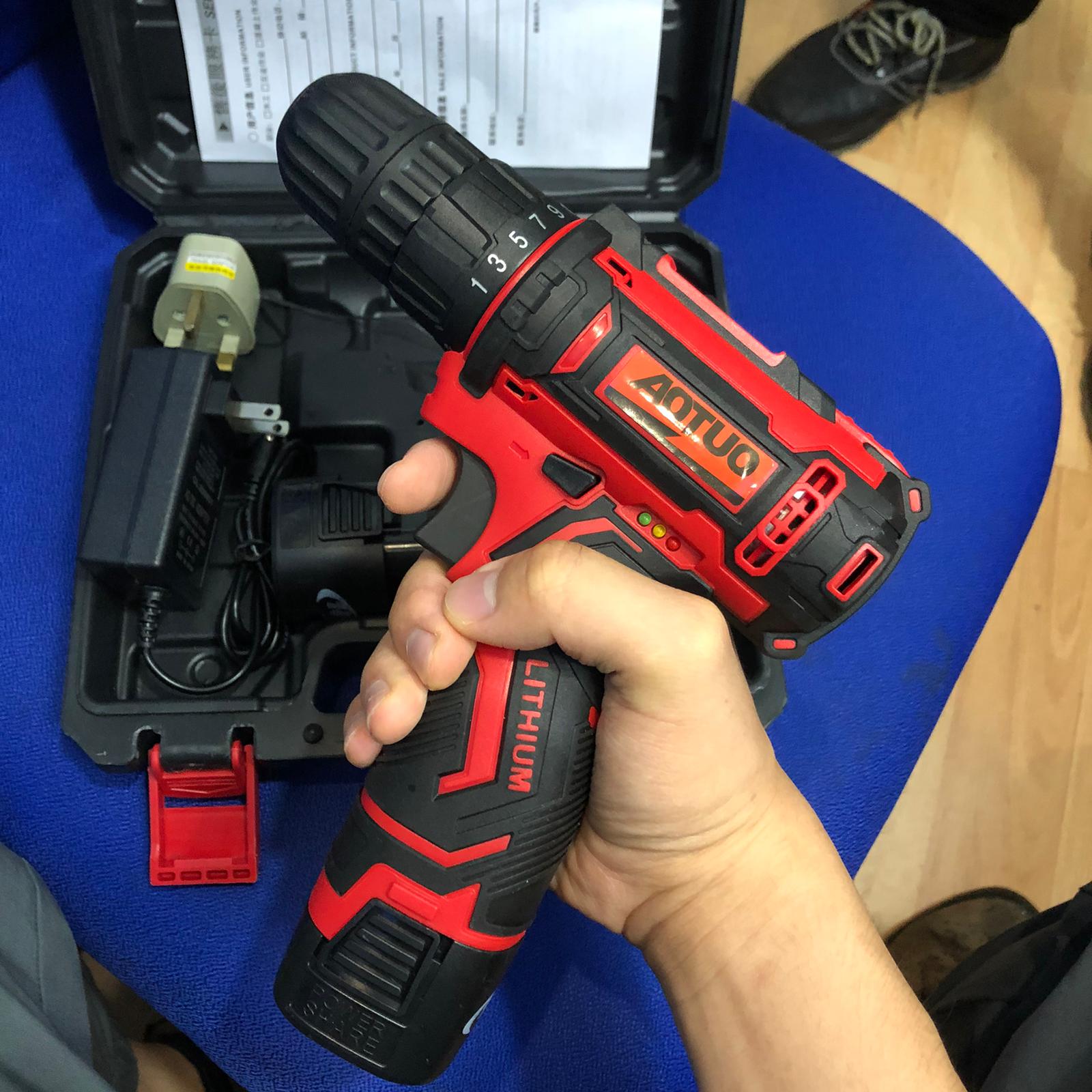 Aotuo 18V Lithium Battery Drill Driver with 2 Battery & 1 Charges | Mo