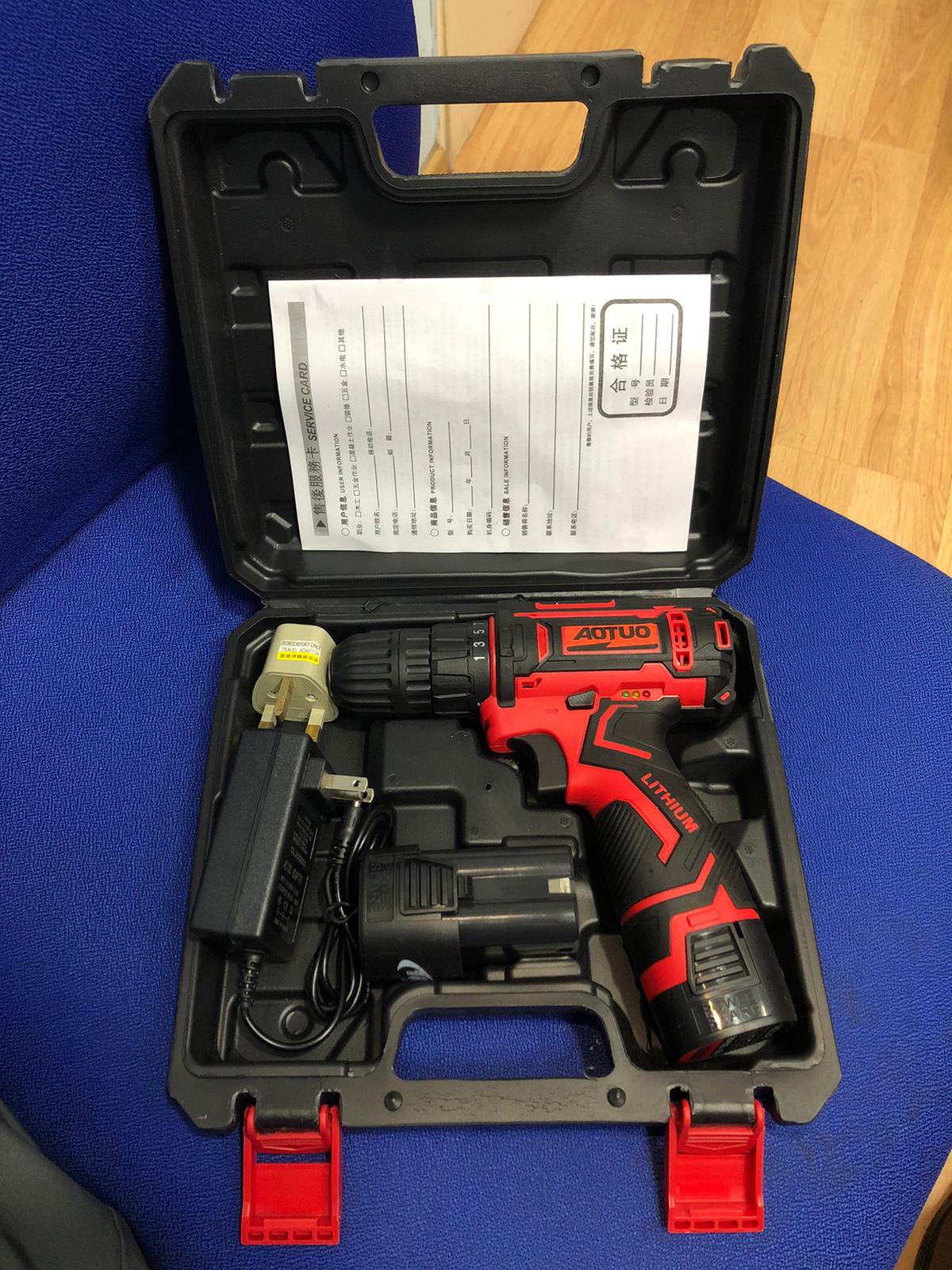 Aotuo 18V Lithium Battery Drill Driver with 2 Battery & 1 Charges | Mo