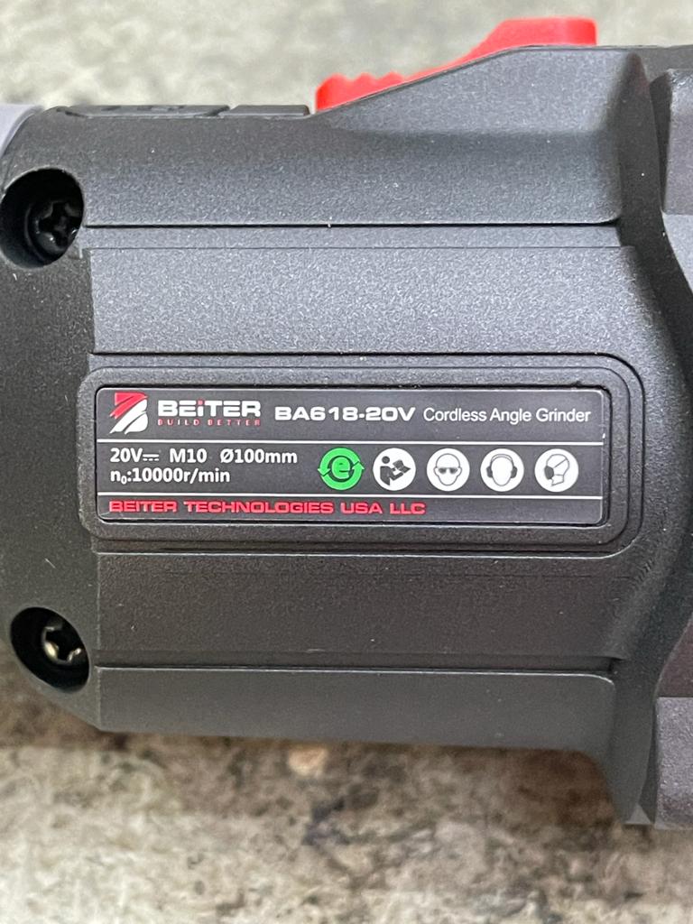 Beiter BA618-20V Cordless Angle Grinder 20V Brushless with 5.0Ah Batt