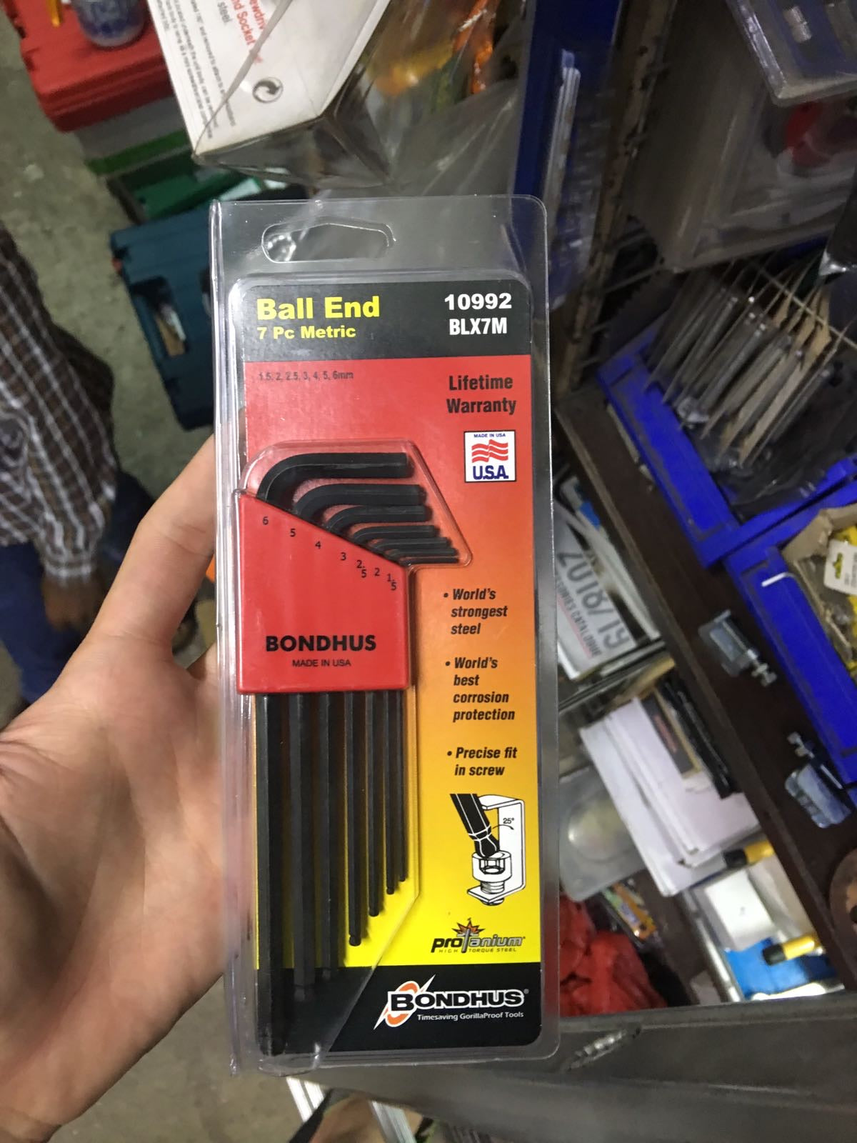 Bondhus 7Pc 1.5-6mm Allen Key Set | Model : 006-004-10992 (10992)