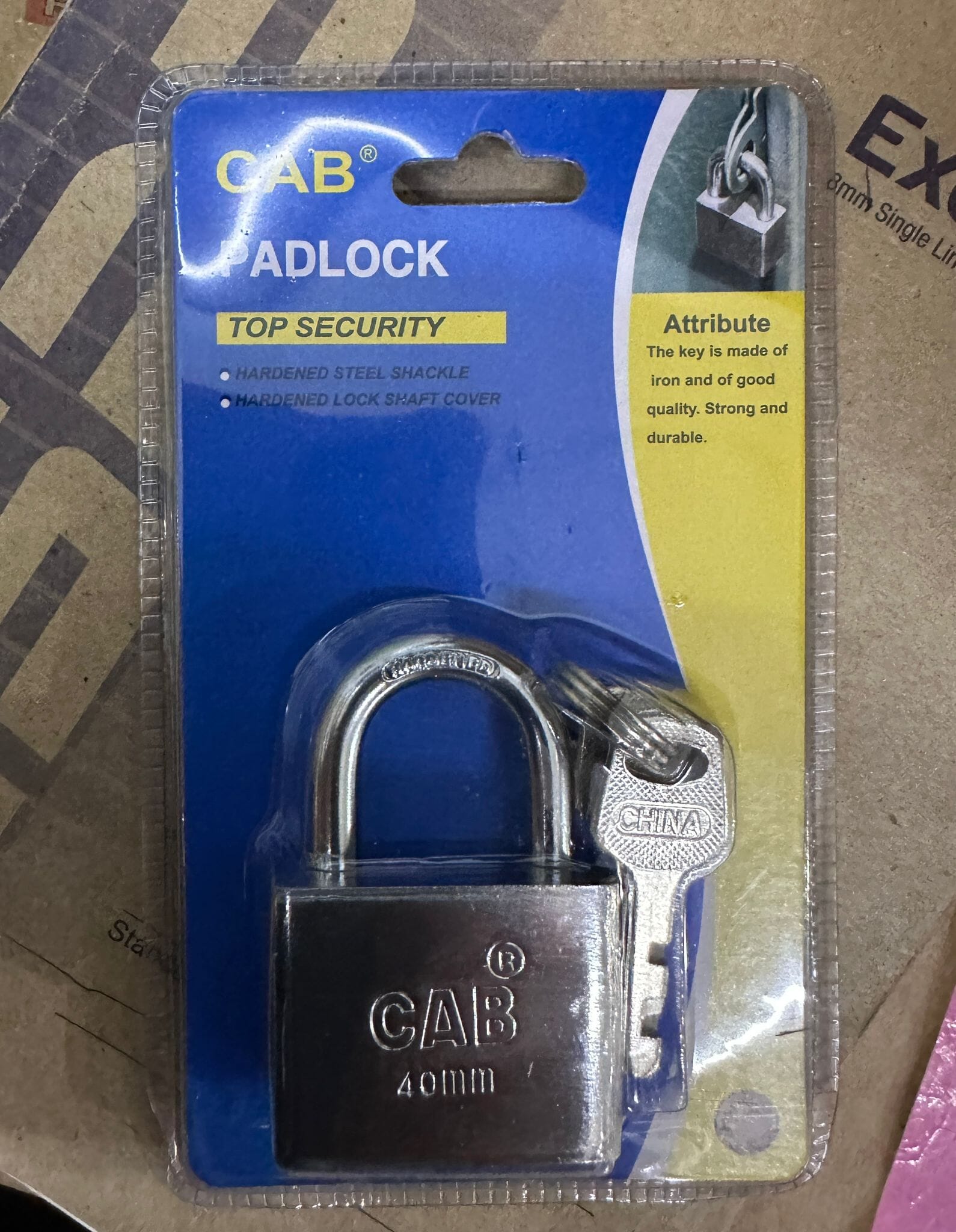 CAB® Short Chrome Padlock 40-60mm | Model : PL-CAB-S