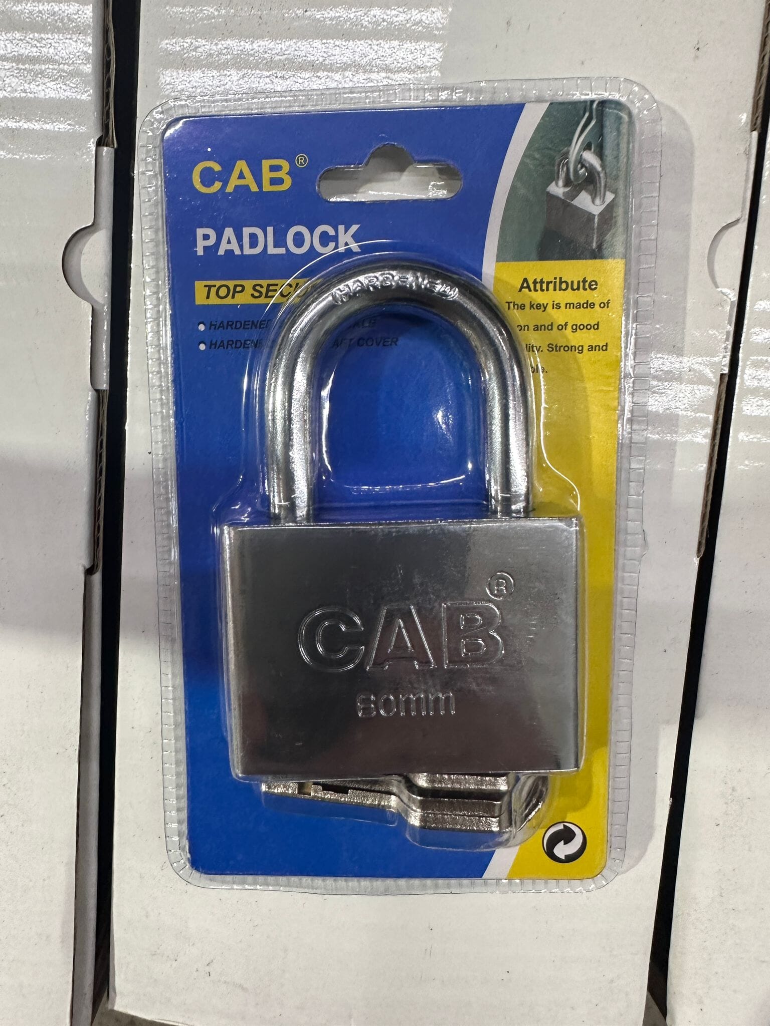 CAB® Short Chrome Padlock 40-60mm | Model : PL-CAB-S