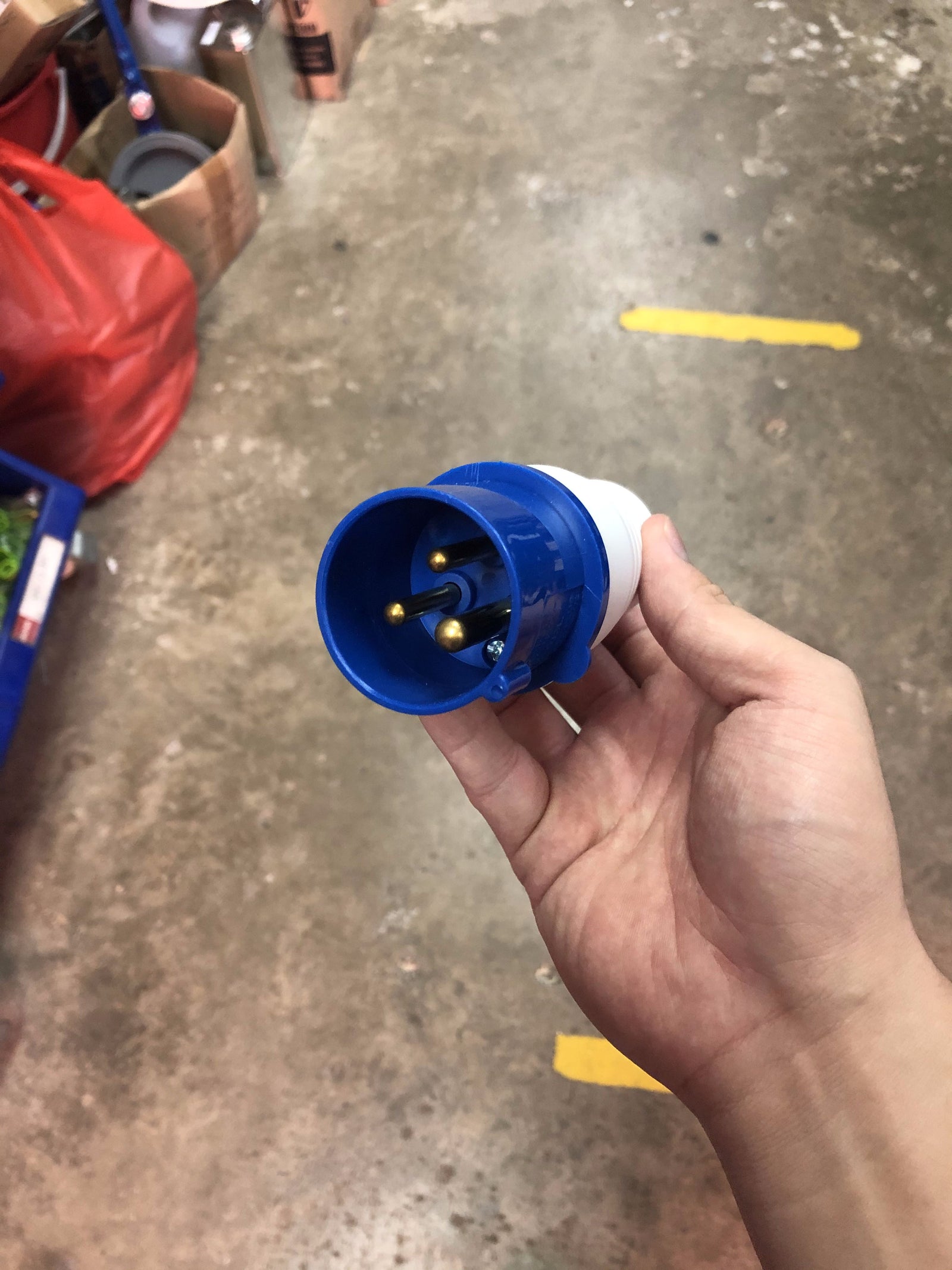 CEE 3Pin 16A Blue Industrial Plug | Model : CEE-P316