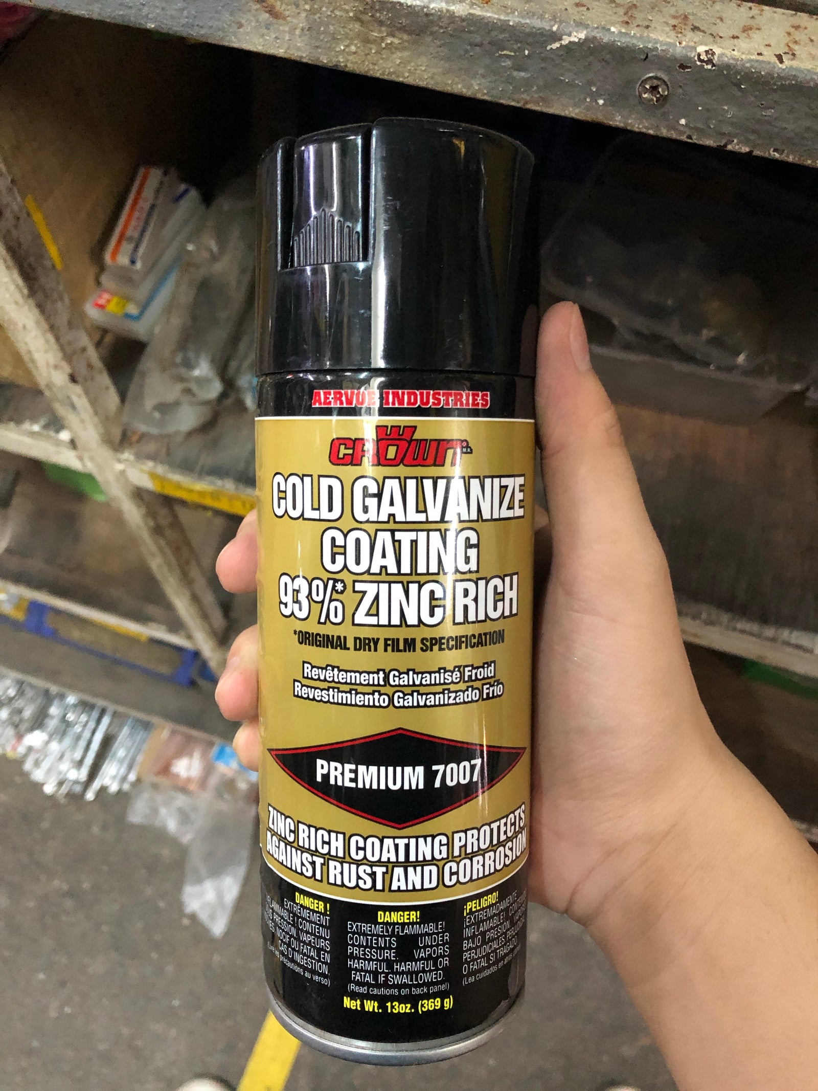 Crown 13 oz (369g) Cold Galvanised Coating 93% Zinc Rich | Model : CRO