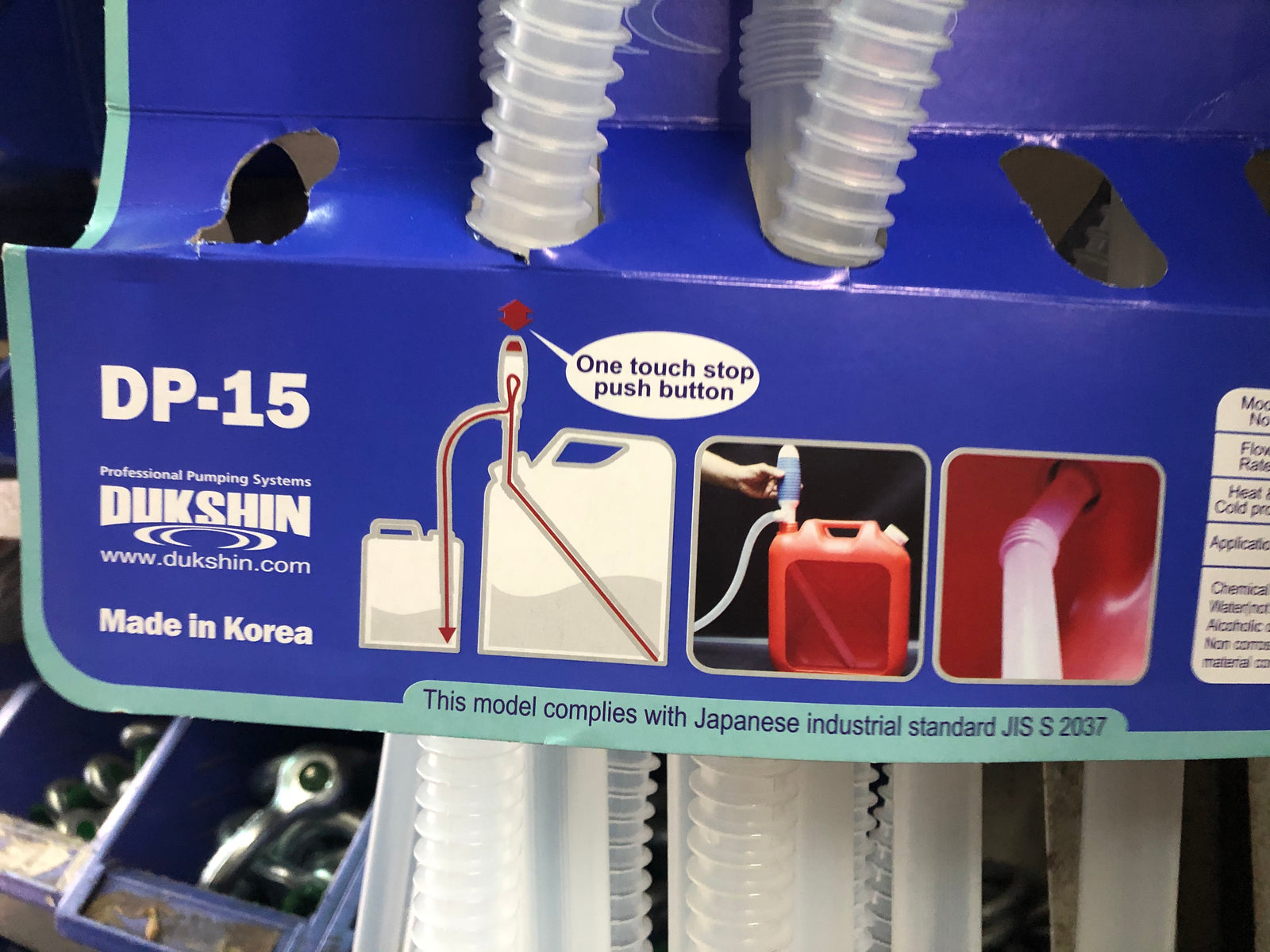 Dukshin (Korea) 12L/min Small Blue Hand Pump | Model : PUMP-DP15 (DP-1