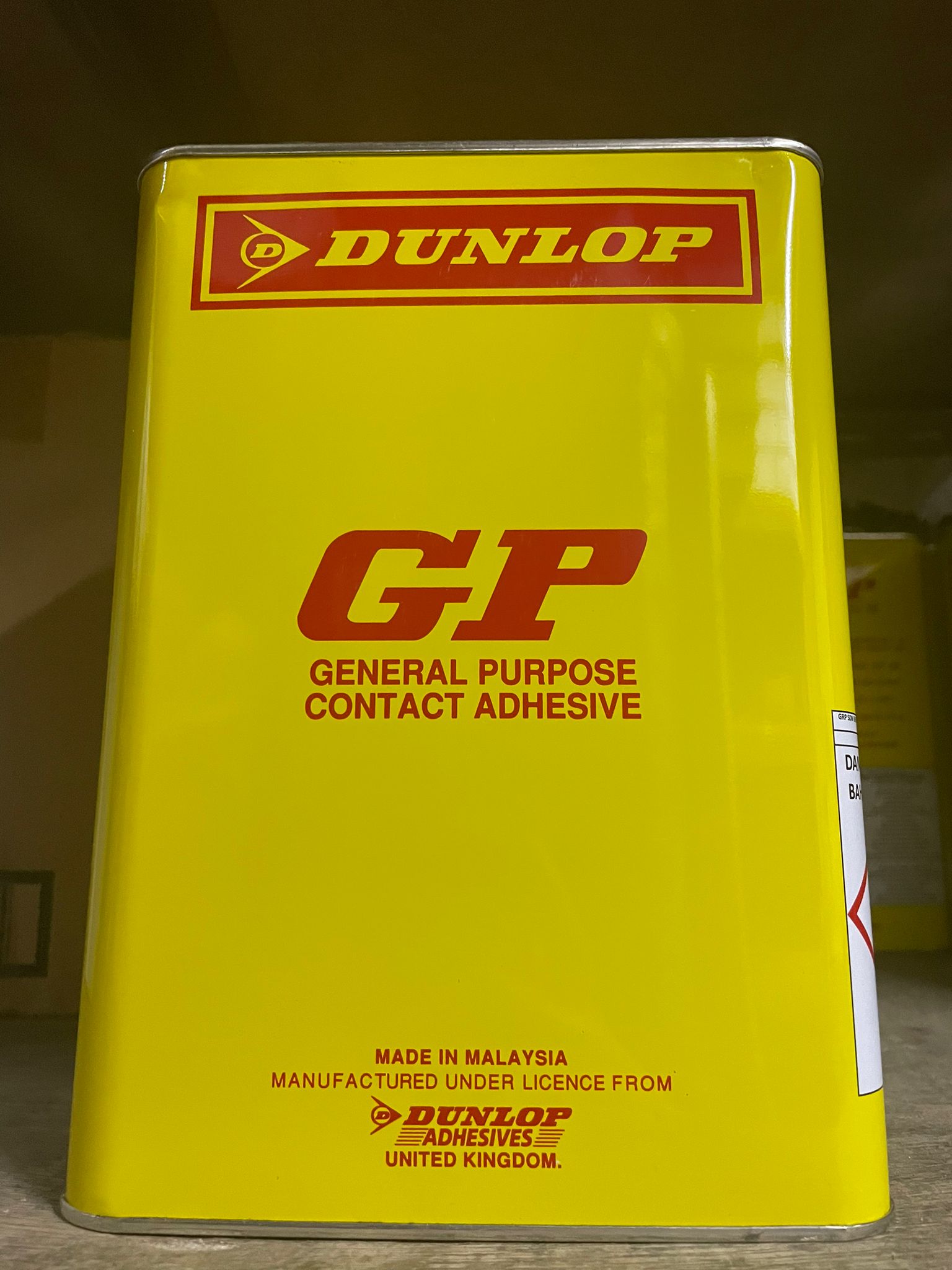 DUNLOP GP Generation Purpose Contact Adhesive 65ml/900ml/3L | Model