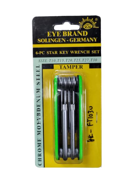 Folding Torx Set T10-T30 | Model: HK-FT1030