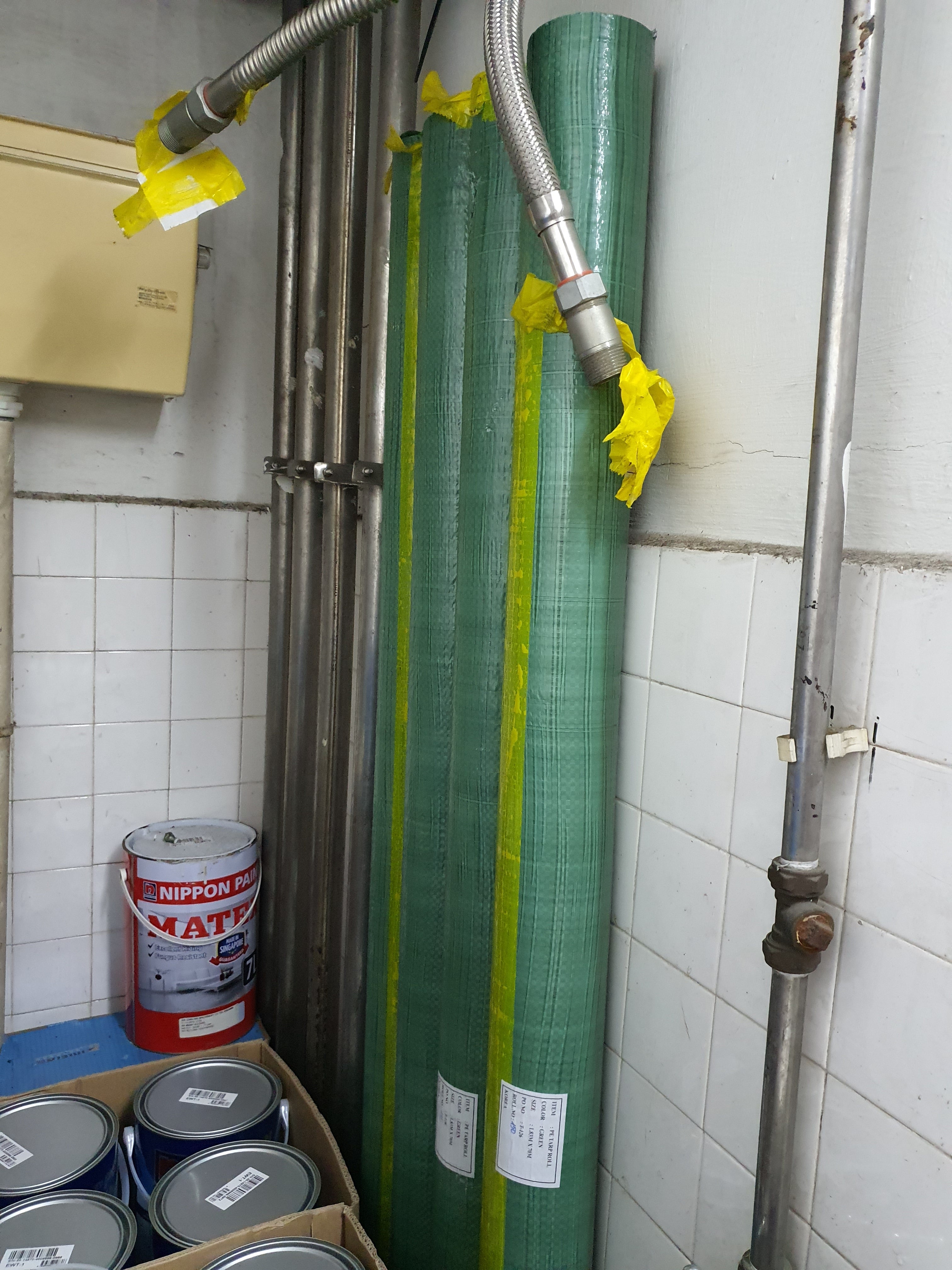 Green Canvas Roll 6'X70M (1.83Mx70M)