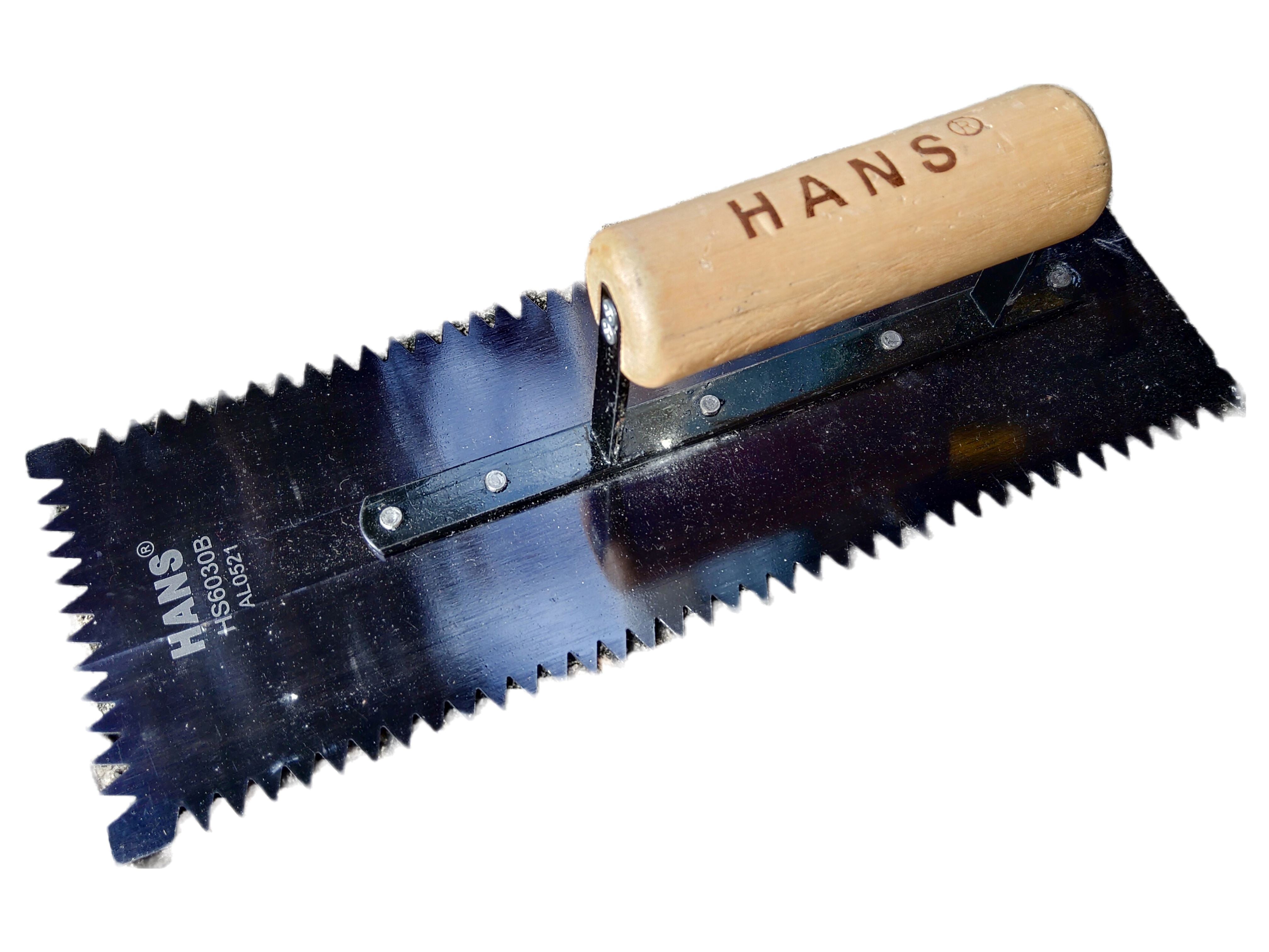 Hans HS6030B Steel Trowel Small Gear Sharp 4"X11" | Model : TRO-HS6030