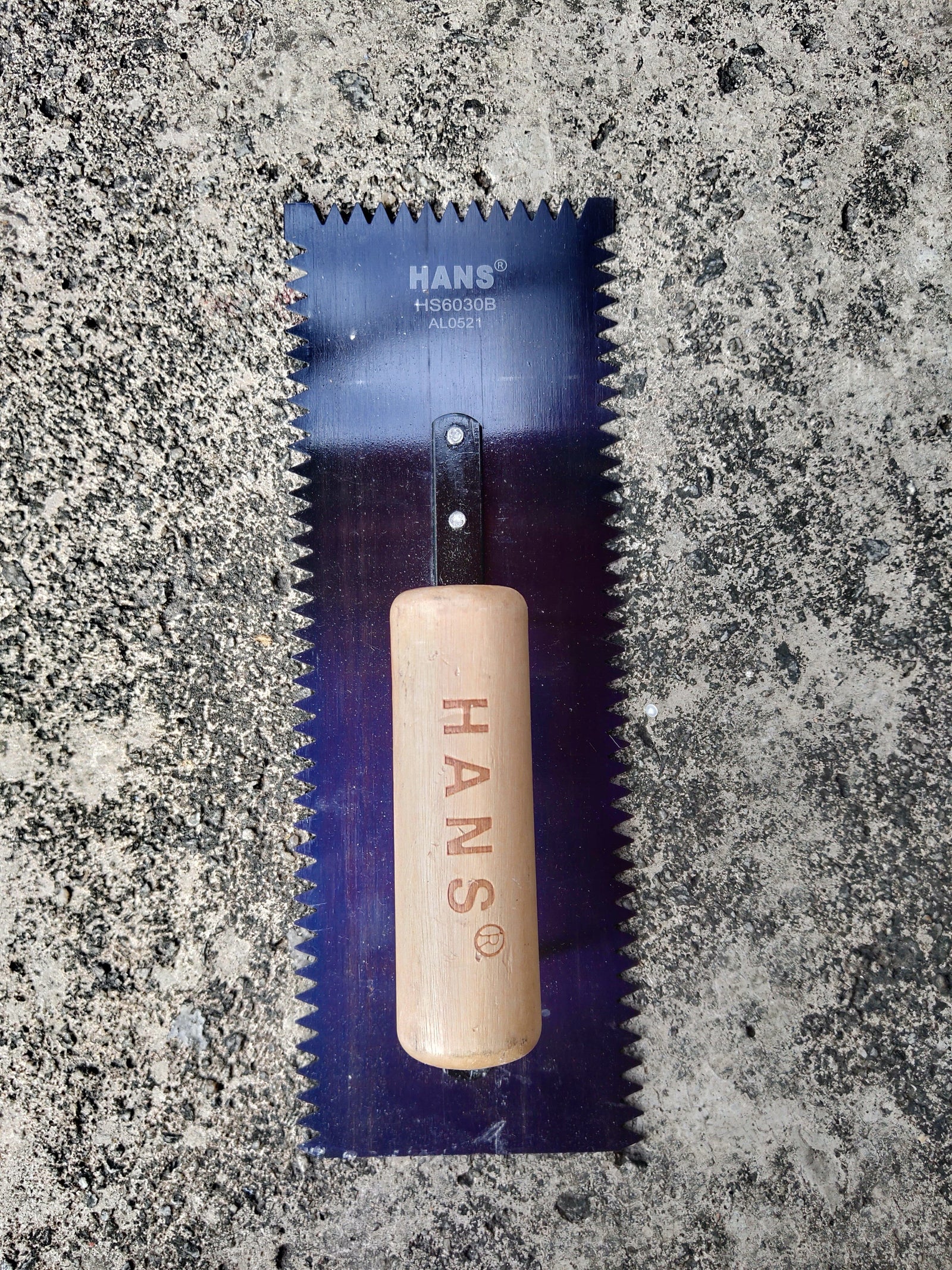 Hans HS6030B Steel Trowel Small Gear Sharp 4"X11" | Model : TRO-HS6030