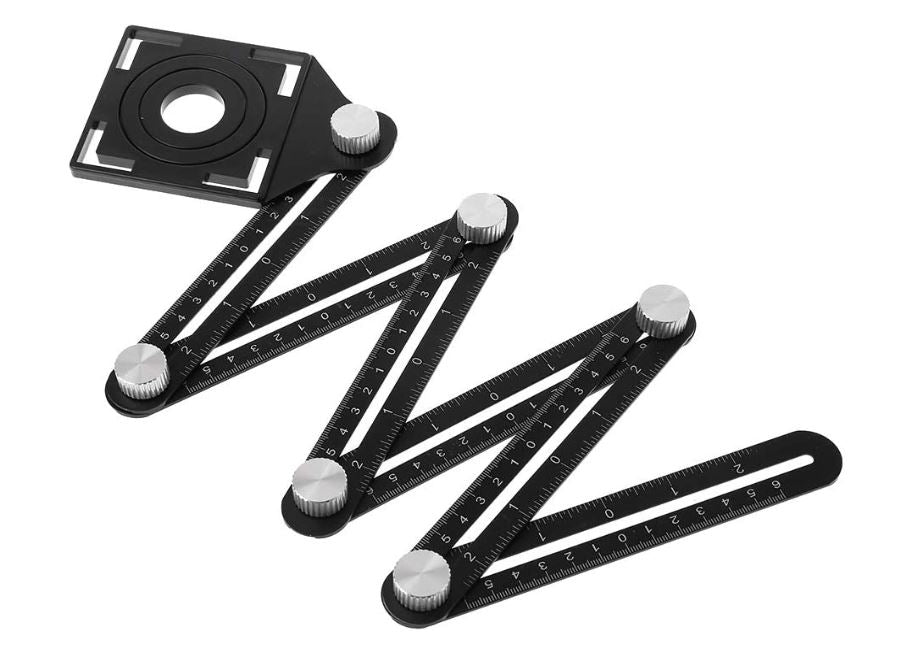 Hexagon Fold Ruler With Tile Holder Locator | Model : CM0921001