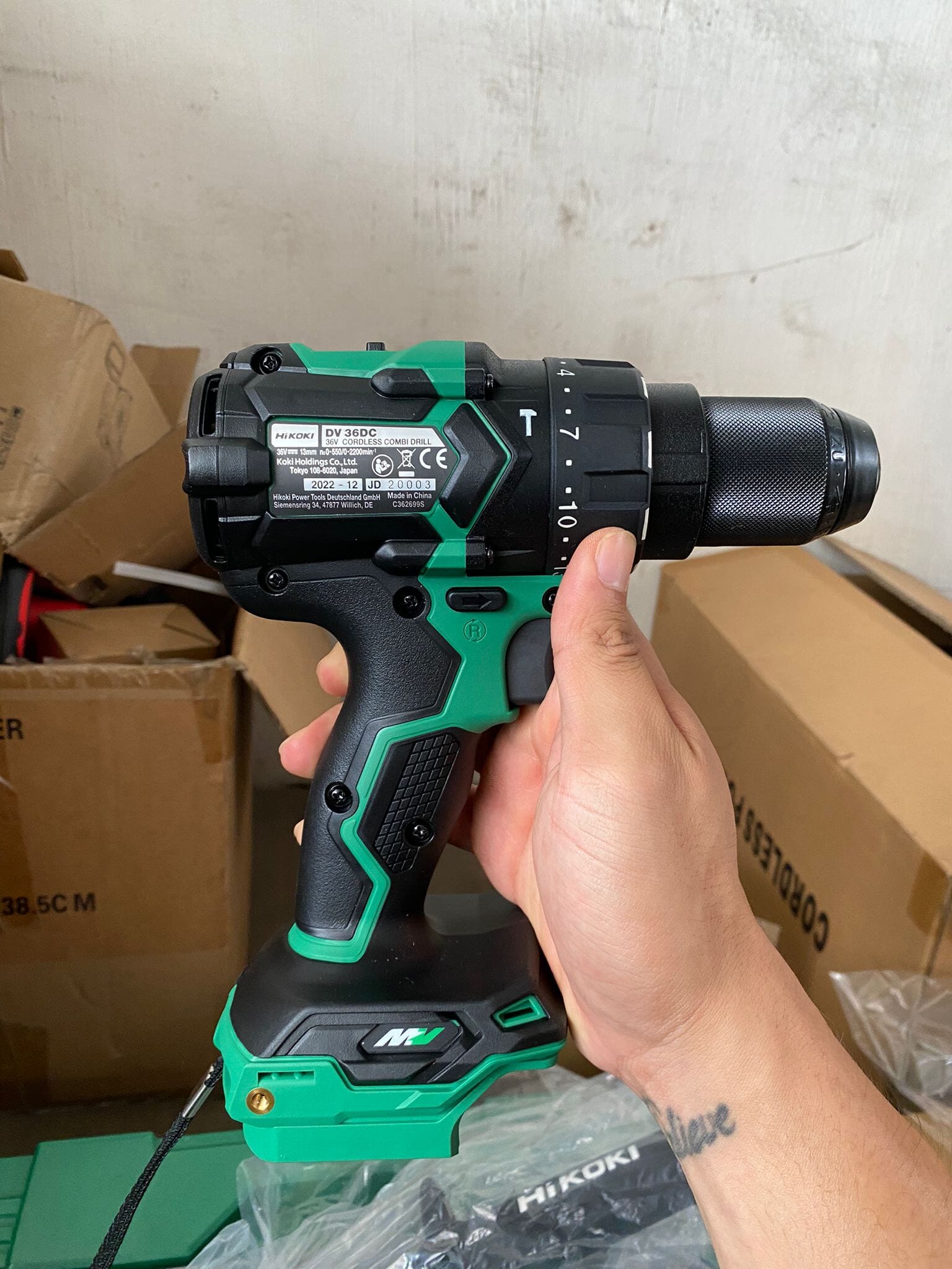 Hikoki 36V Multi Volt Cordless Combo Rotary Hammer DH3628DA +Impact Dr