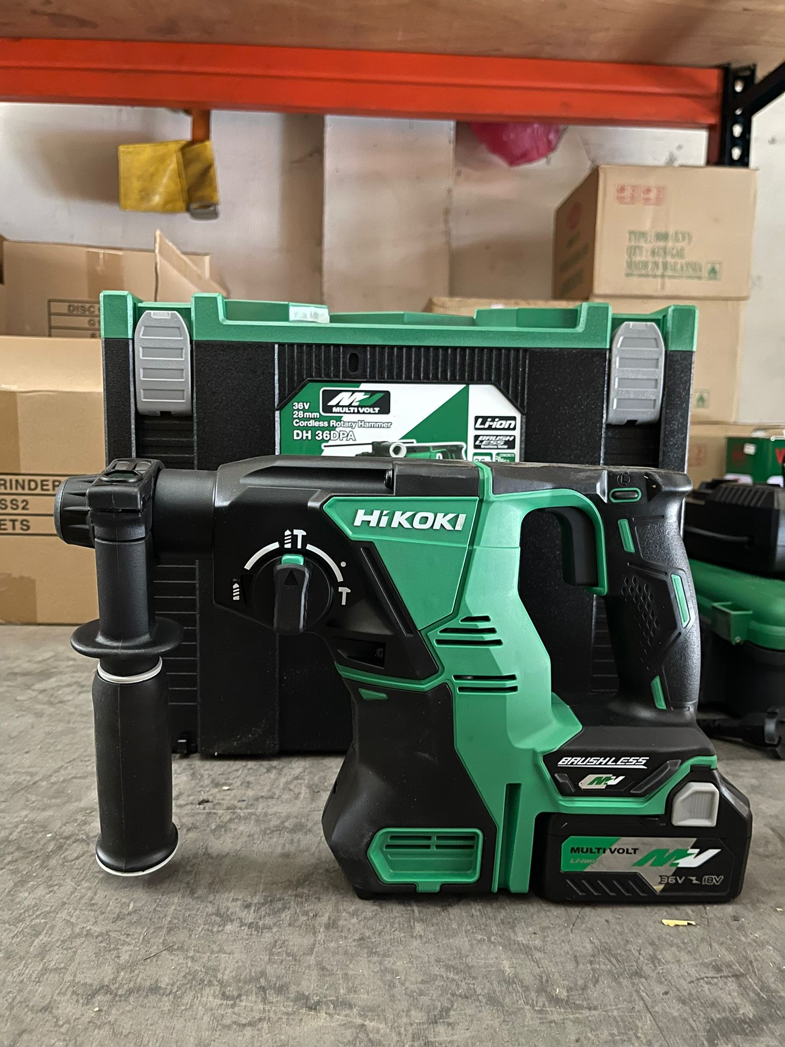 Hikoki 36V Multi Volt Cordless Rotary Hammer Dh36Dpa +Dv36Da | Model