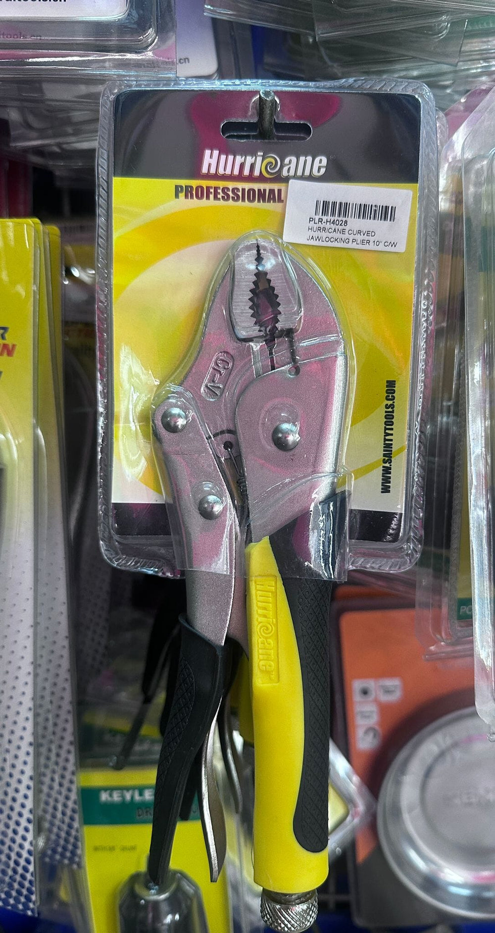 Hurricane 10" Curved Jaw Locking Plier With Rubber Grip | Model : PLR-