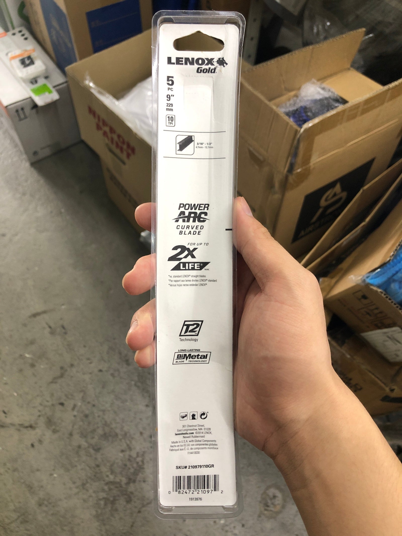 Lenox 9110G Bi-metal Titanium Edge (Gold) Reciprocating Saw Blade(5Pc/