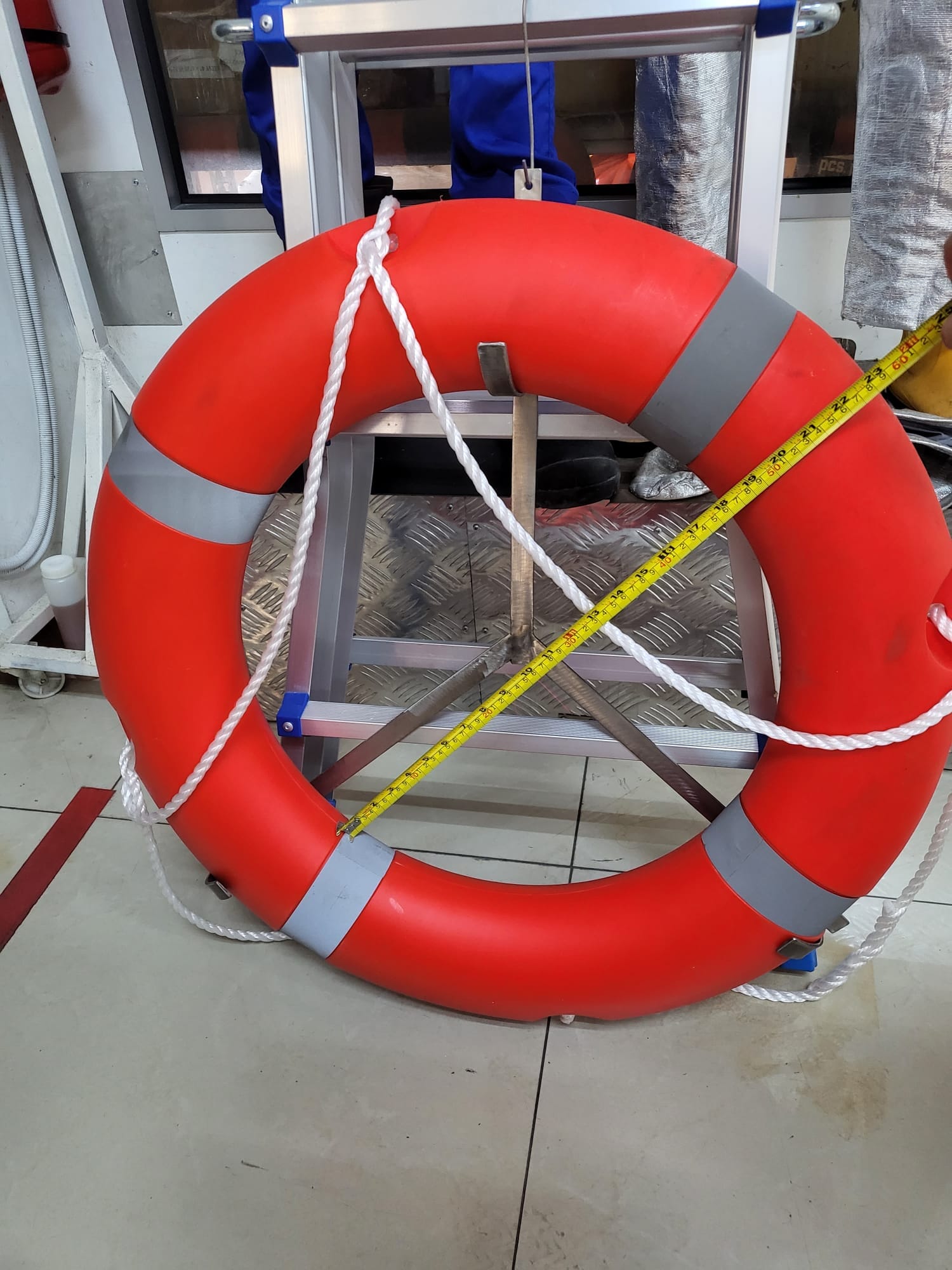 Safety Saving Swimming Pool Life Buoy with Reflective Strip | Model: L