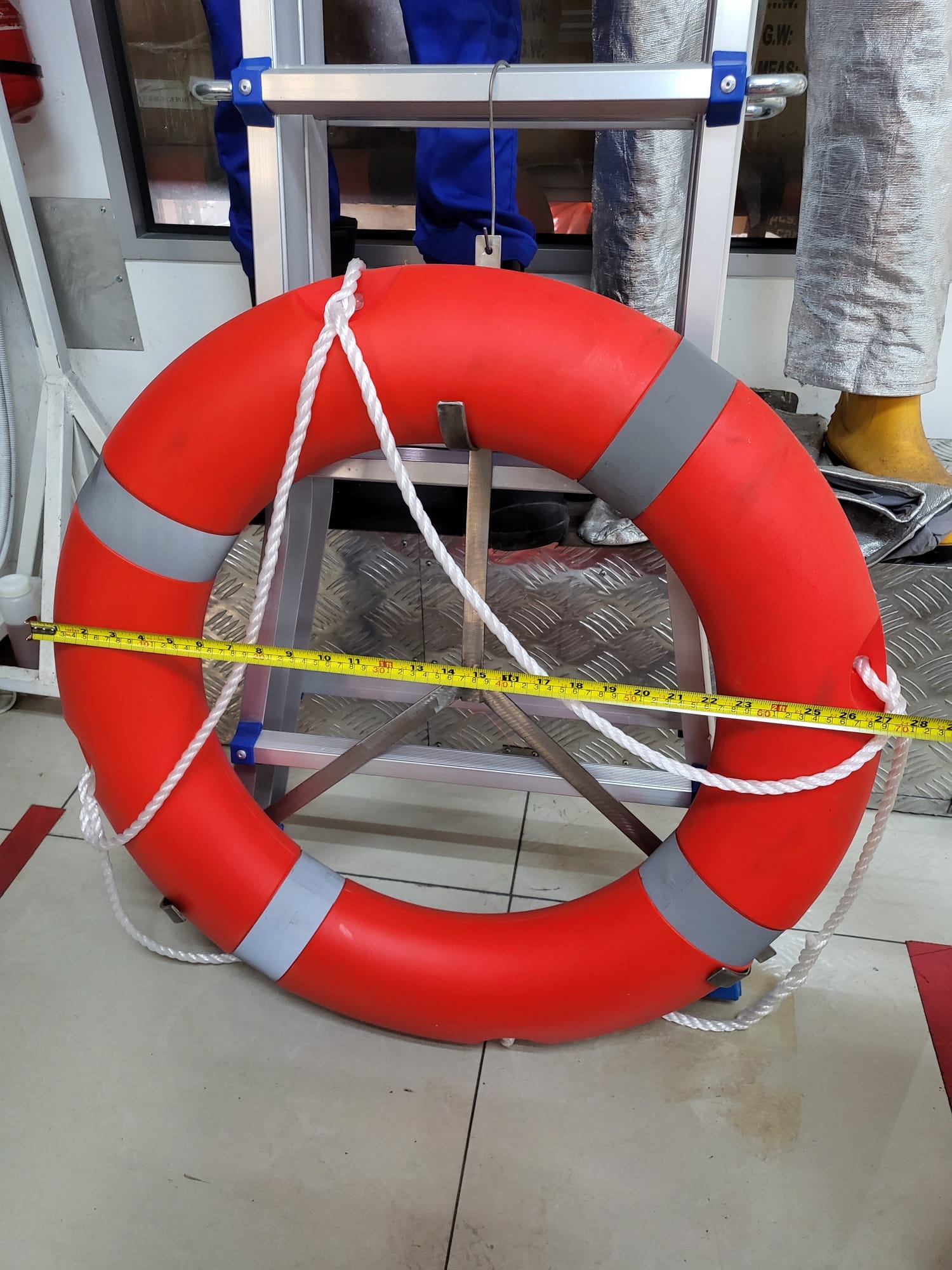 Safety Saving Swimming Pool Life Buoy with Reflective Strip | Model: L