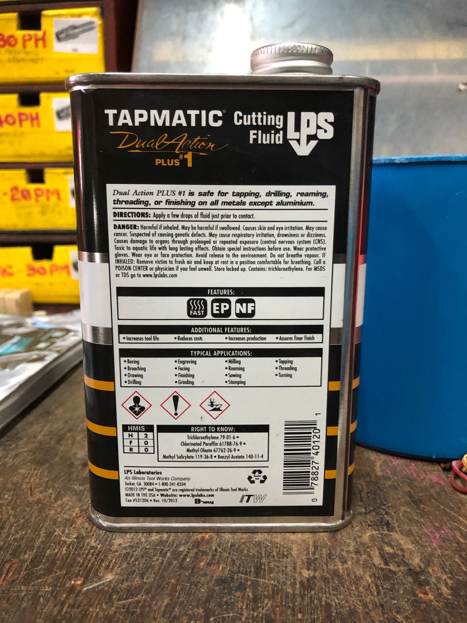 LPS Tapmatic Dual Action Plus #1 Cutting Fluid Oil 16 Oz (500g) | Mode