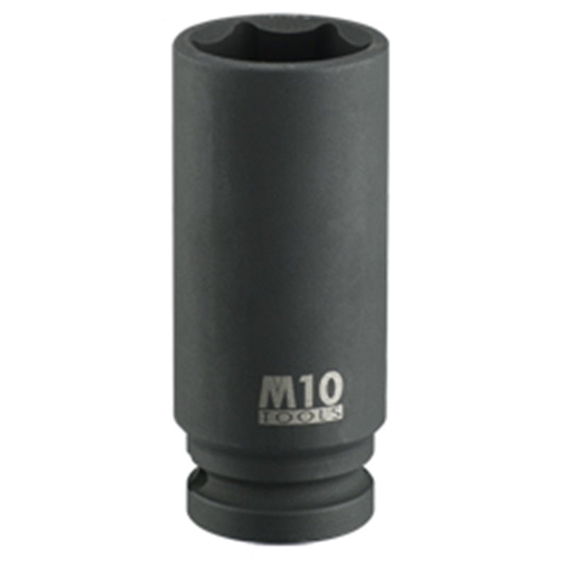 M10 1/2" Dr 6pt Impact Deep Socket (Metric) | Model : M10-004-296-08