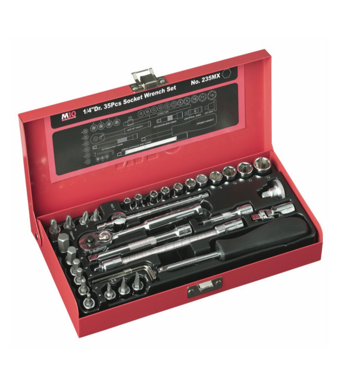 M10 1/4" Dr Socket Set 235MX - Singapore | Model : 003-002-235
