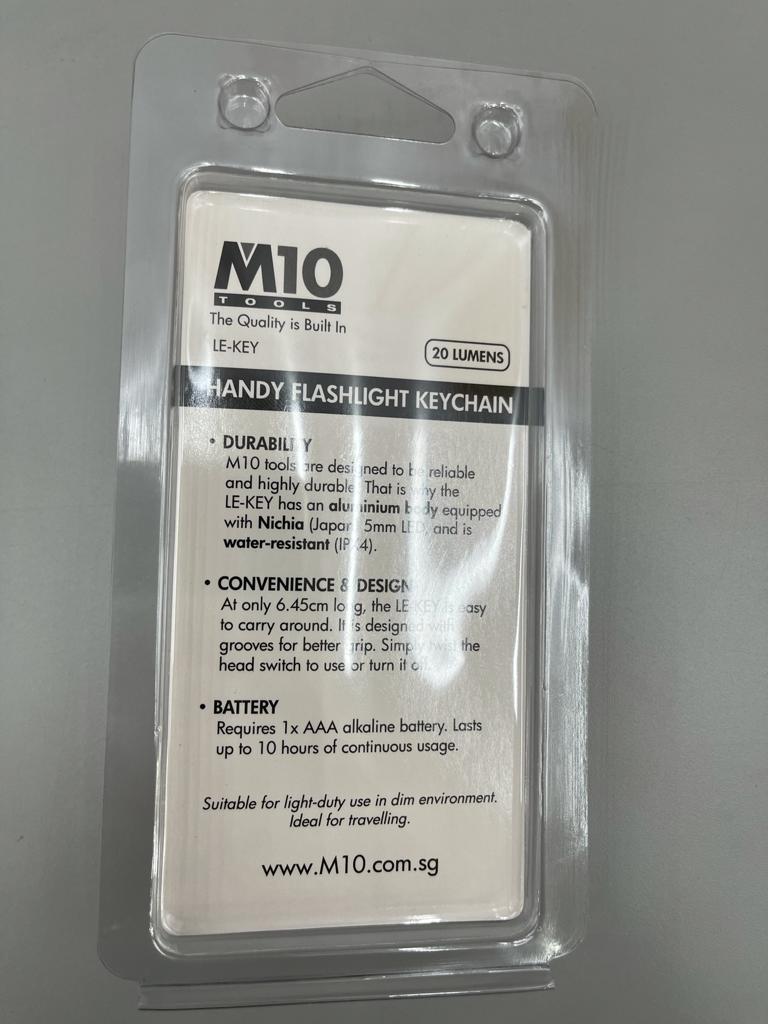 M10 20 Lumen "LE-KEY" Handy Keychain LED Mini Flash Light | Model : 01