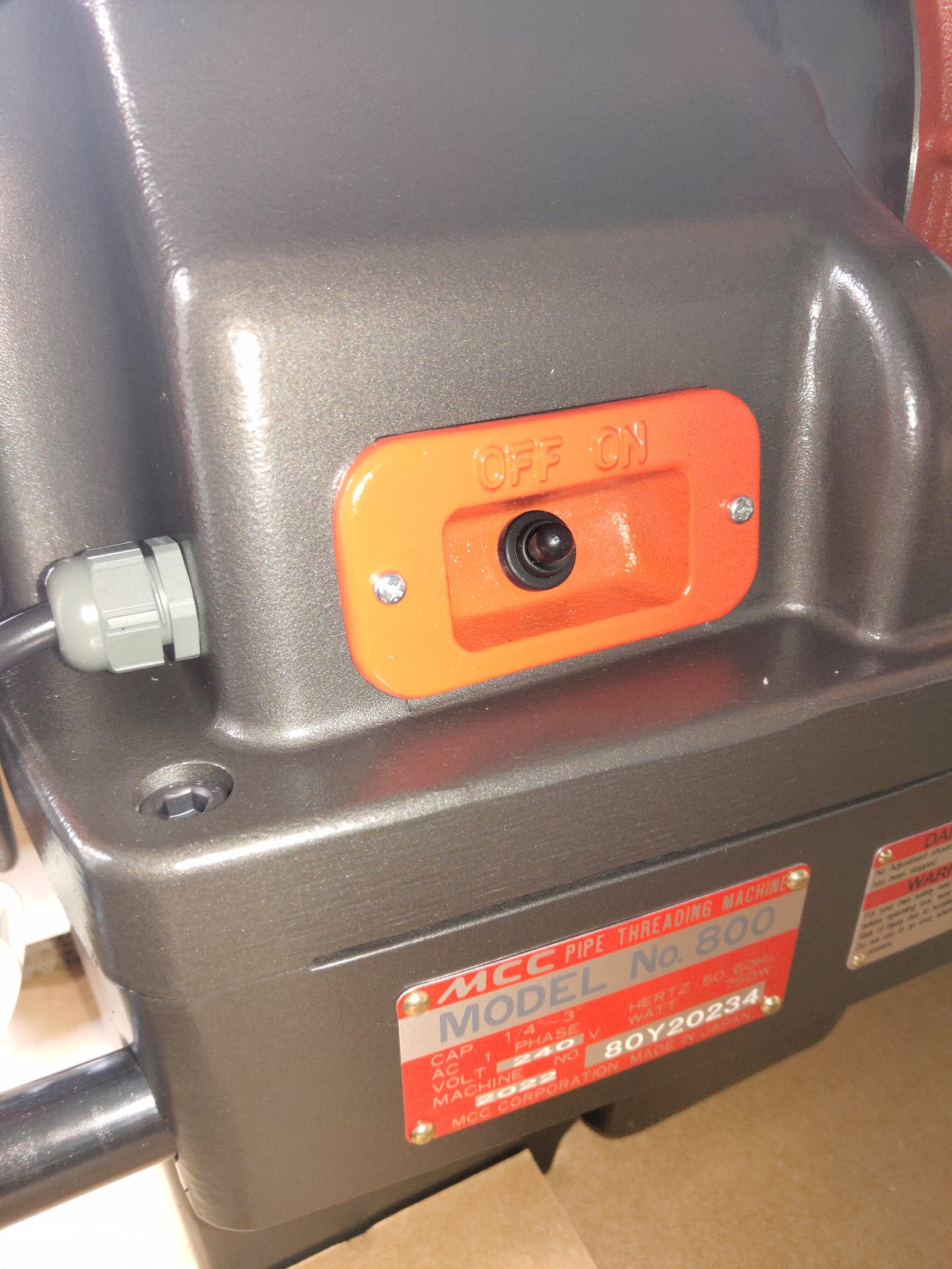 MCC 800 Threading Machine 3" | Model : MCC-MCC800