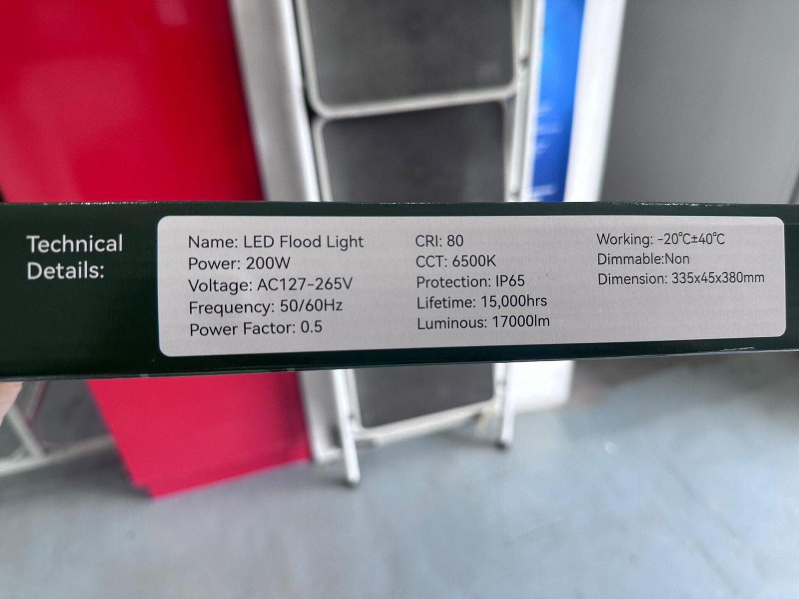 MLS 200W LED Flood Light (6500K Day Light) | Model : LED-FLPION200W