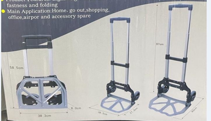 Multi Function Folded Trolley ( Black ) | Model : TRL-FHC70