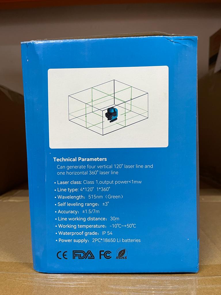 Neolaser GM-8 Laser Level Green Monster 4V4H Green (8 Lines) | Model