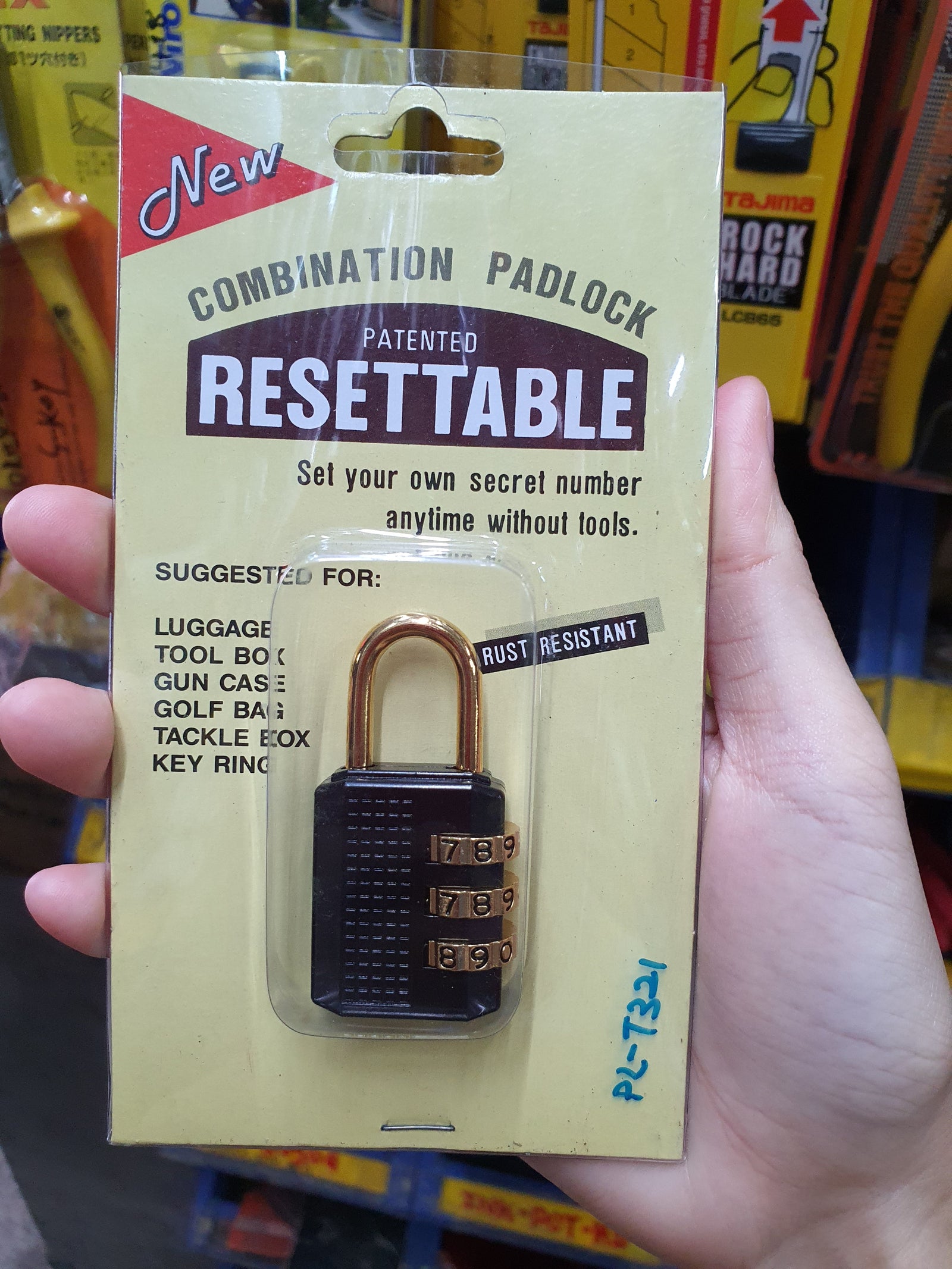 New Taiwan Resettable Lock #321 | Model : PL-T321