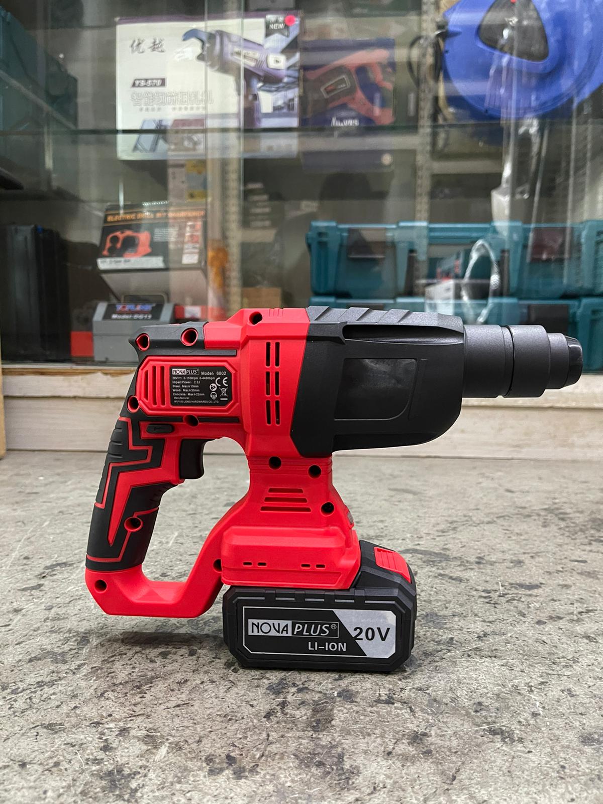 Nova Plus (NovaPlus) Rotary Hammer Srill (Brushless) 20V Come With 2 B
