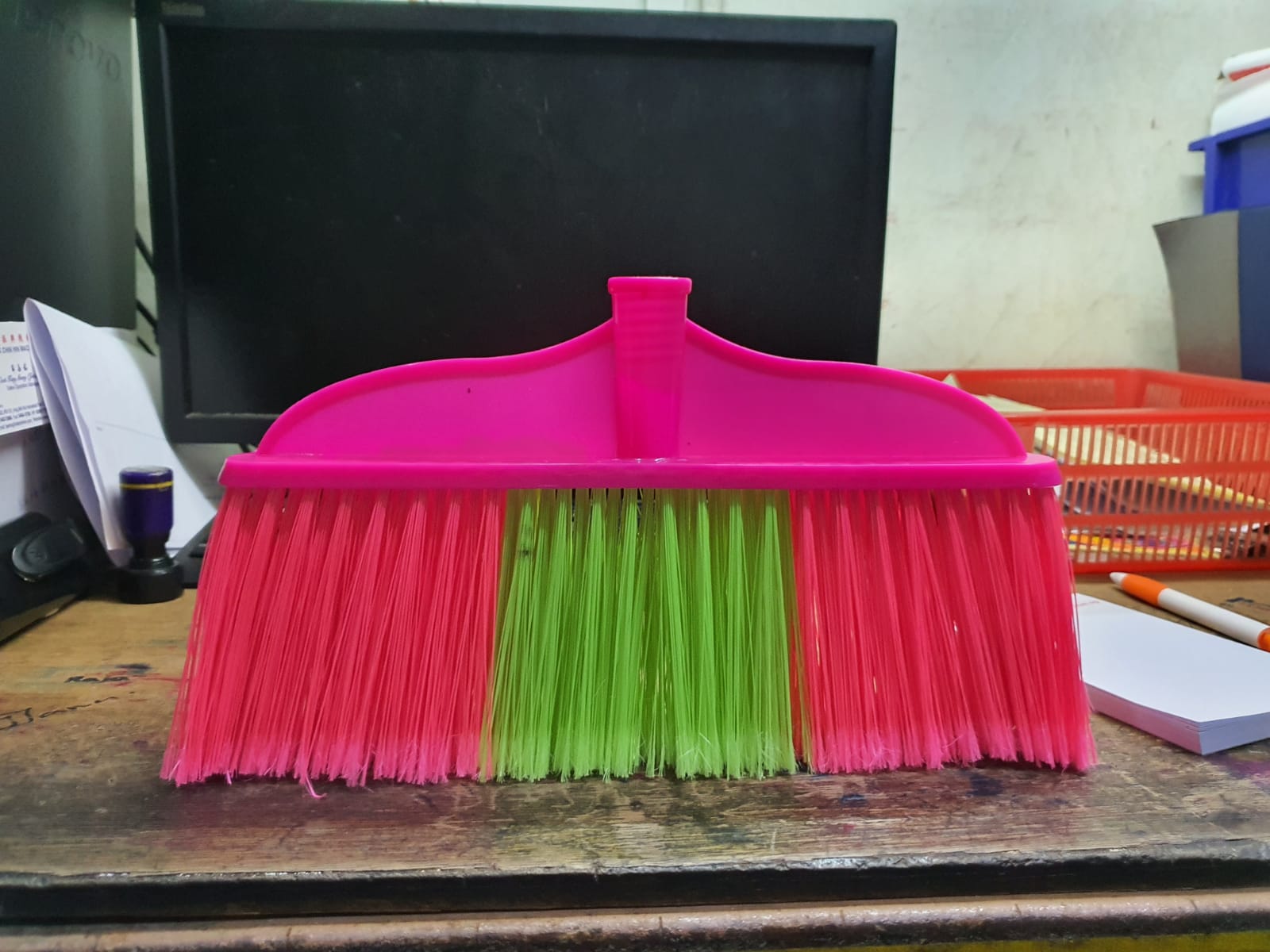 Nylon Broom With Handle 4FT (HARD and SOFT)