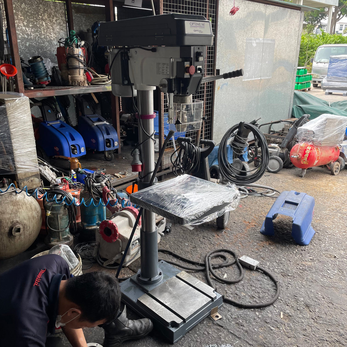 Optimum 30mm 415V 1100W Bench Drill Press Model B33PRO