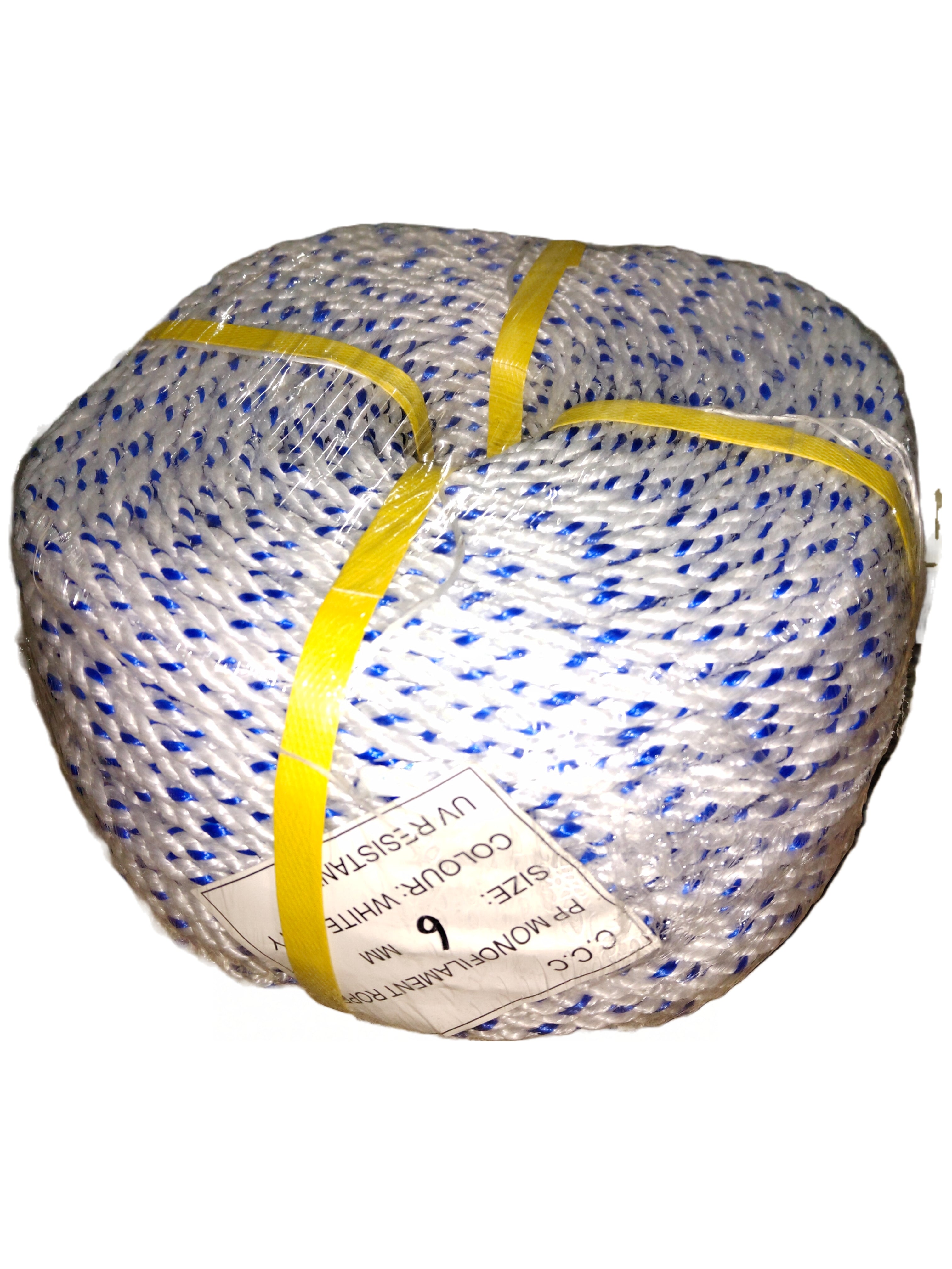 Polypropylene Rope (White/Blue Dot) | Model: NR-PP