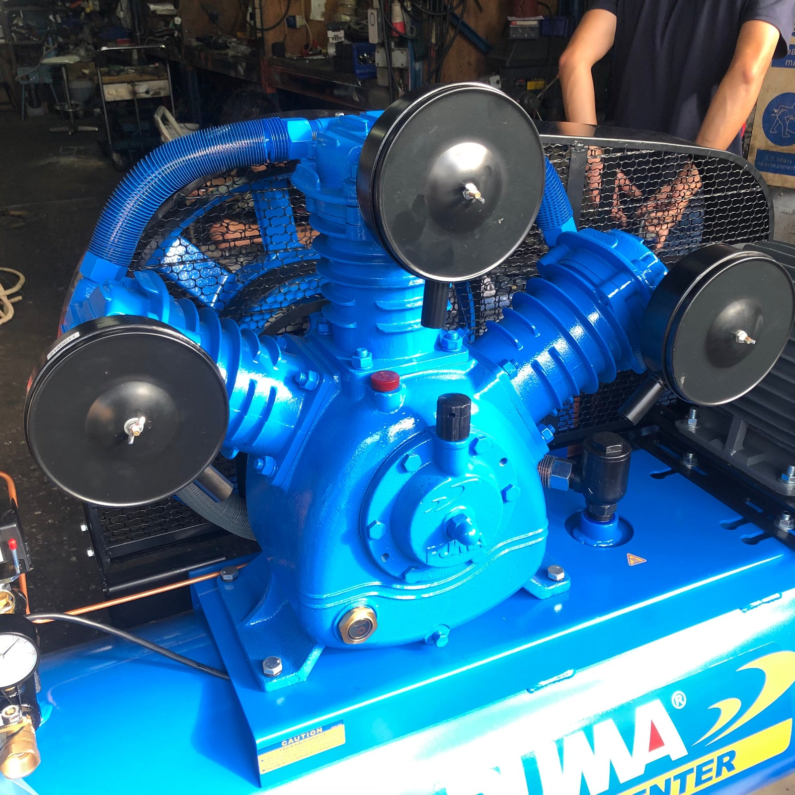 Puma 10Hp 285L 3 Phase 415V 50Hz Piston & Belt Air Compressor Ie3 #Pk1